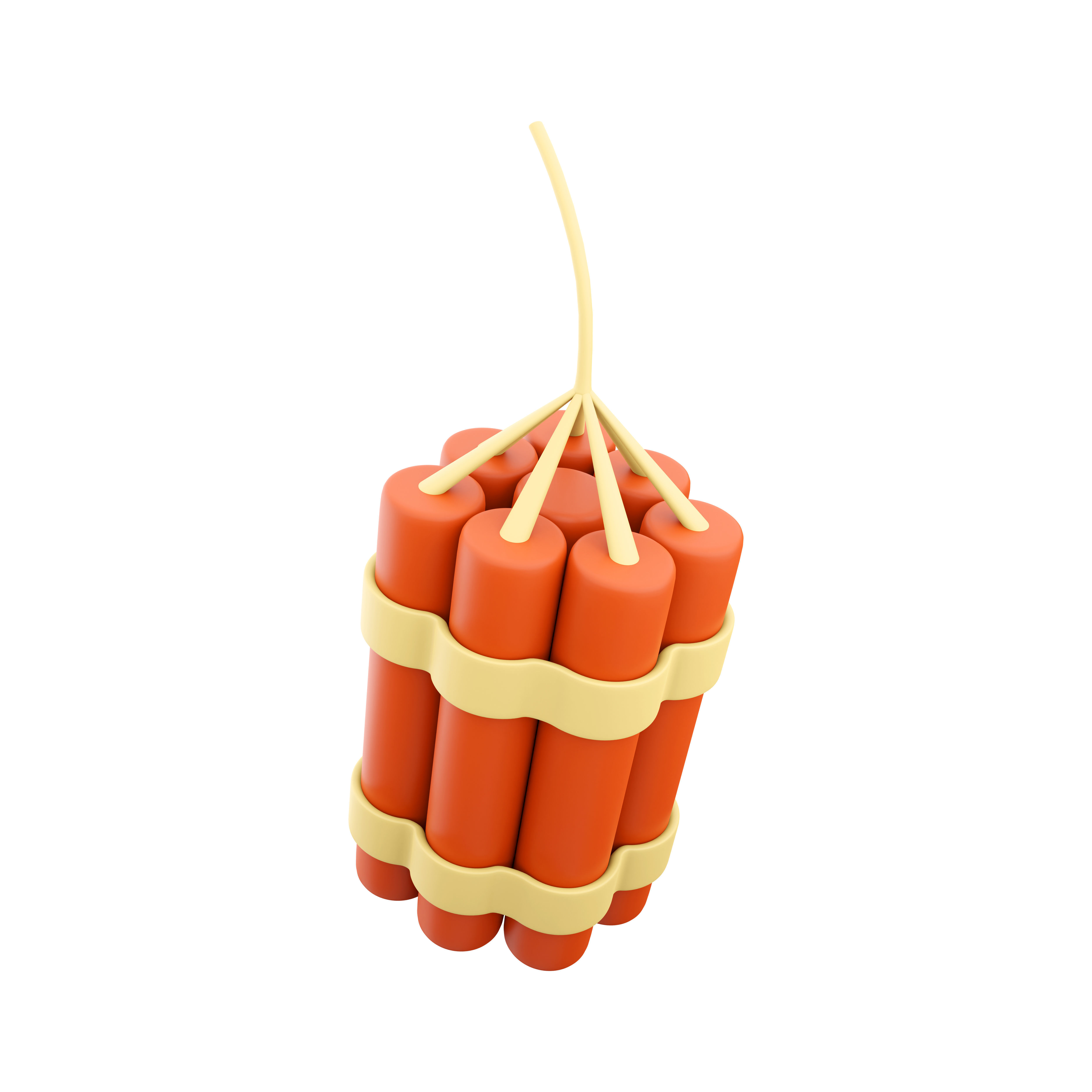 3d dynamite bomb cartoon icon 3D model | CGTrader