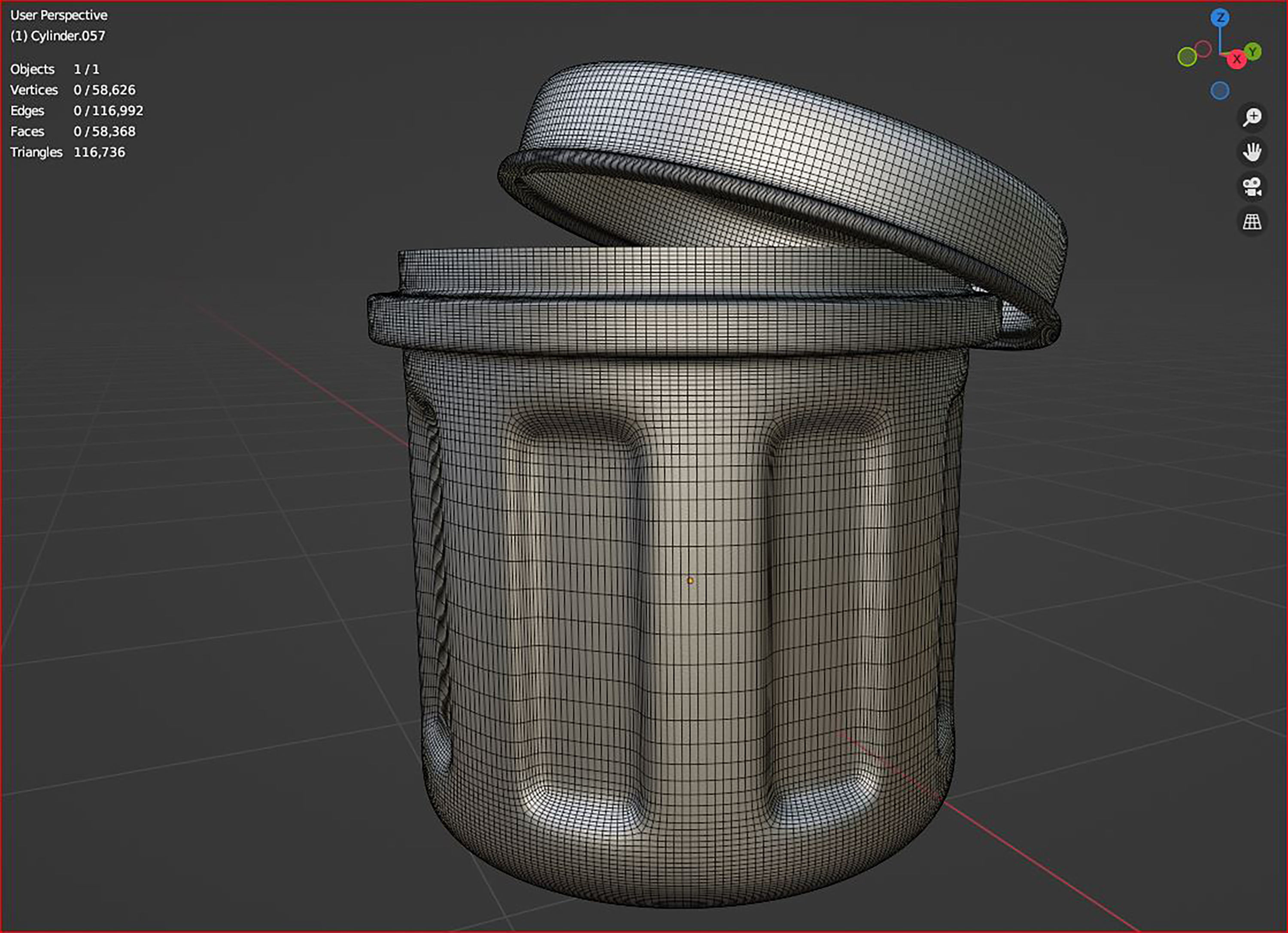 3d rubbish bin cartoon icon 3D model | CGTrader