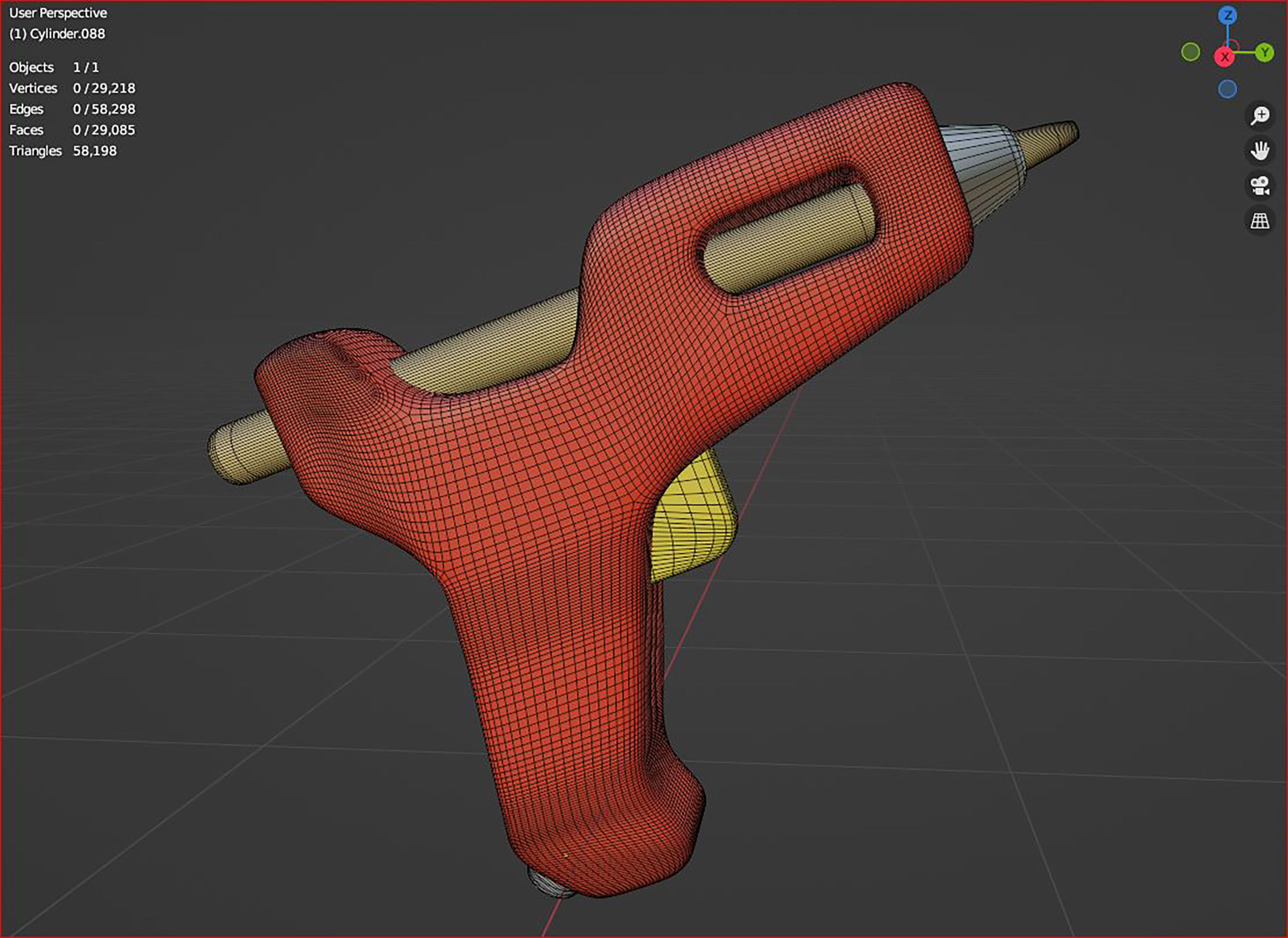 3d silicone caulk gun carpenter icon 3D model | CGTrader