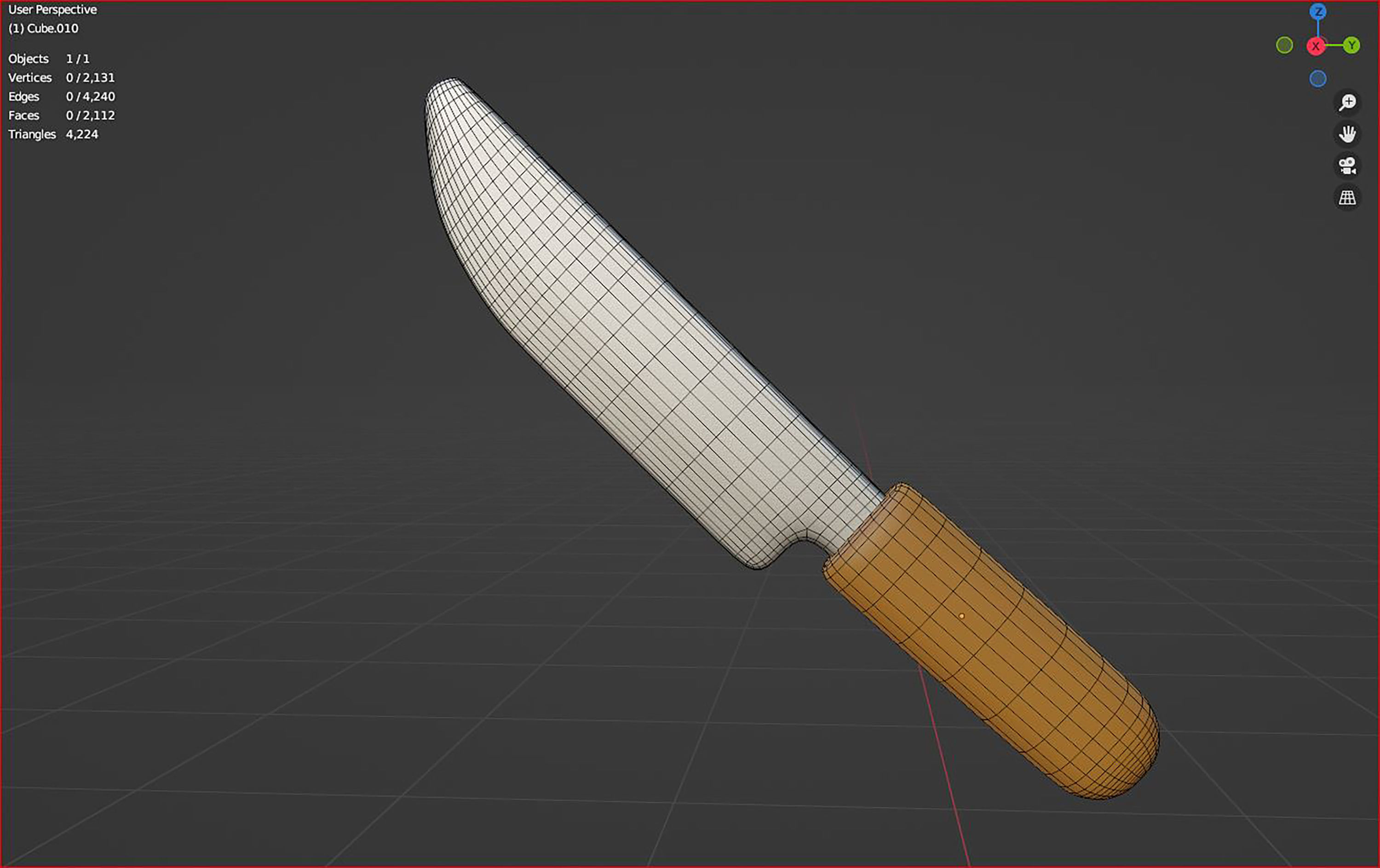 3d knife cartoon icon 3D model | CGTrader