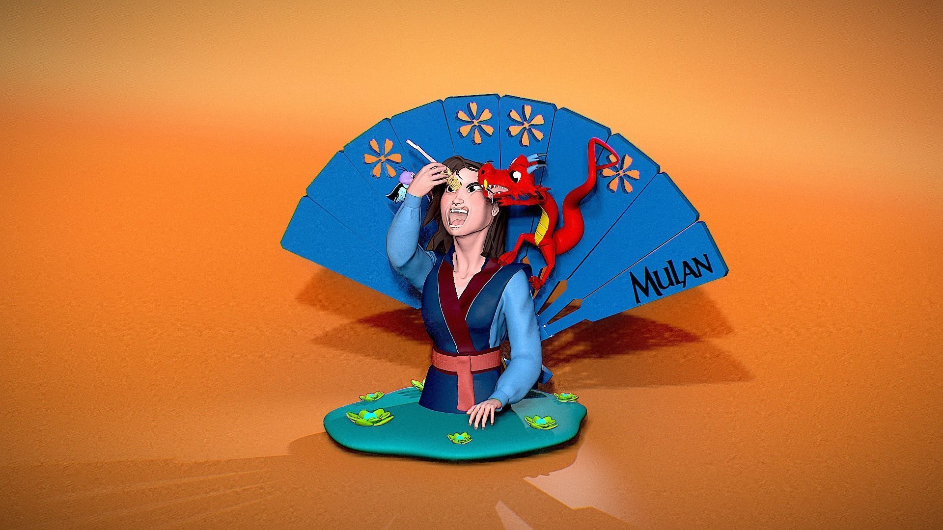 Mulan Disney - Dioramas 3D model 3D printable | CGTrader