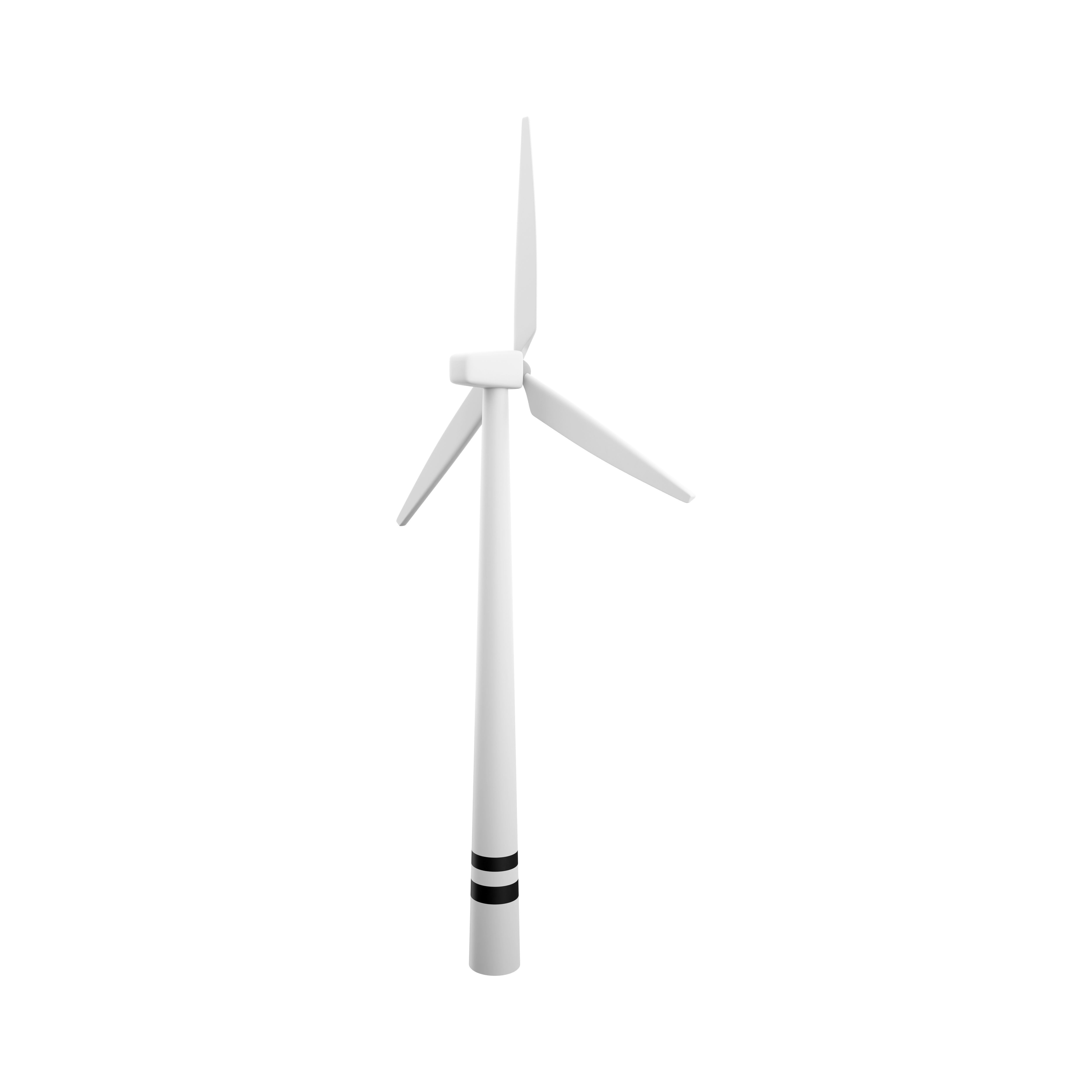3d Wind turbine front and angle view 3D model | CGTrader