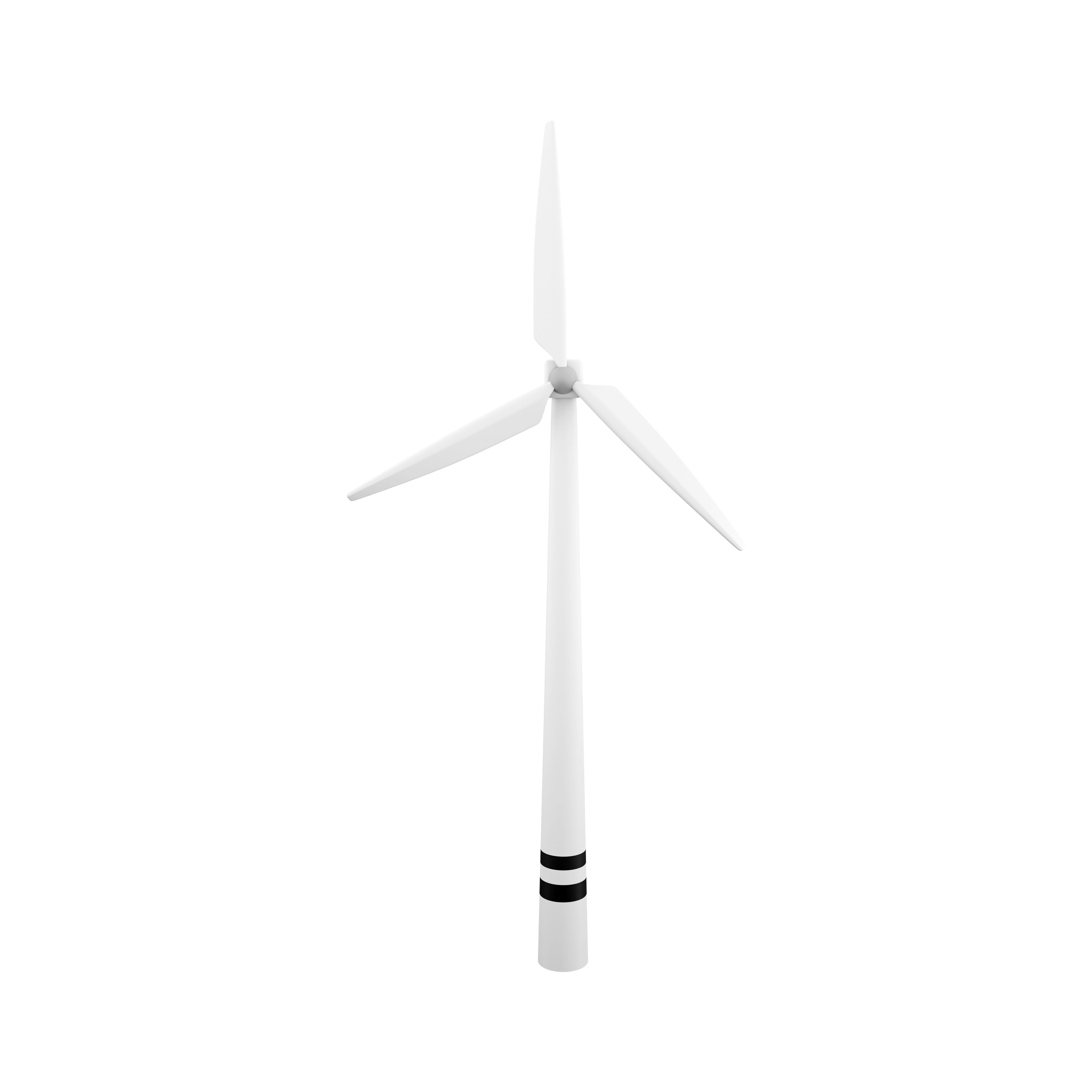 3d Wind turbine front and angle view 3D model | CGTrader