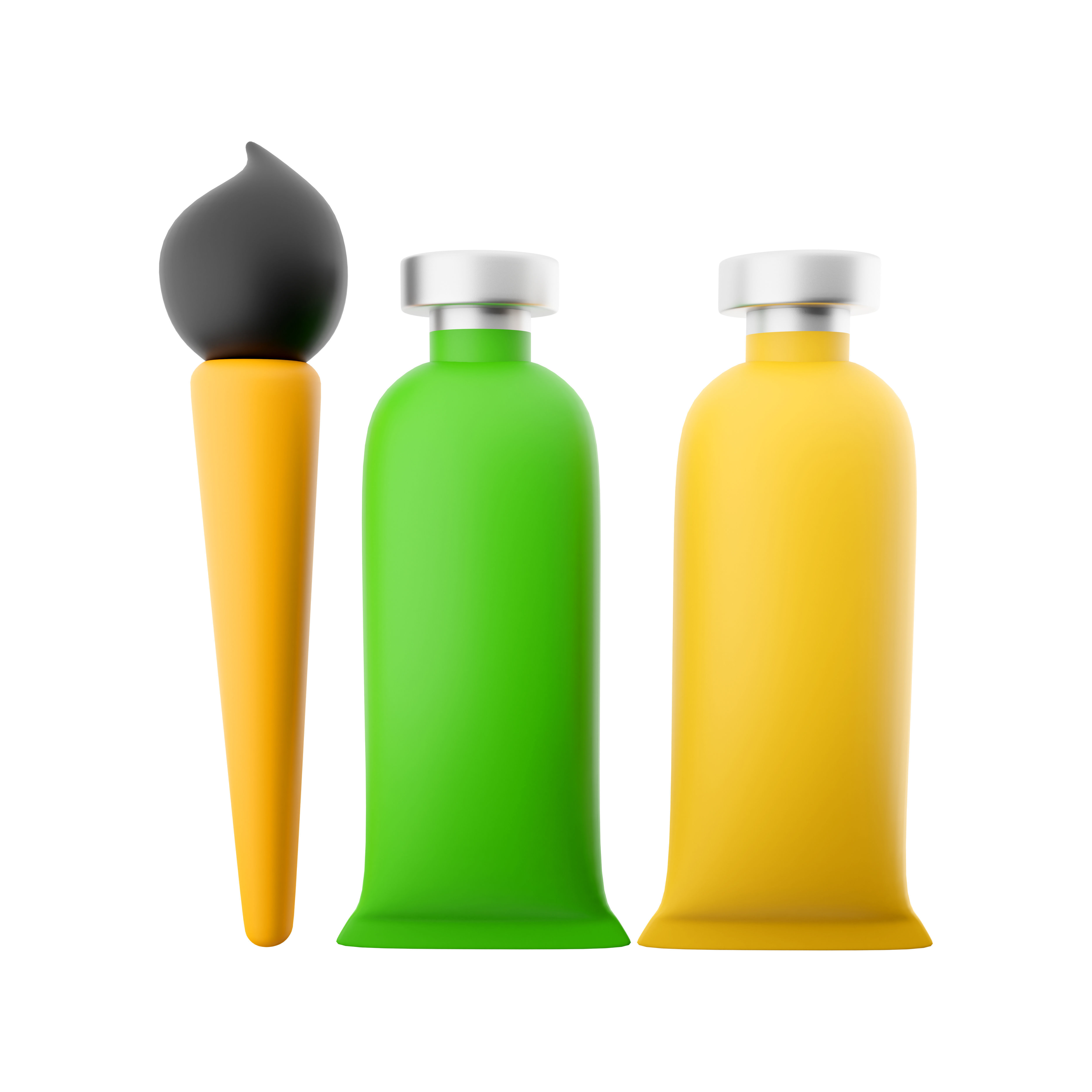3d paint tubes illustration 3D model | CGTrader