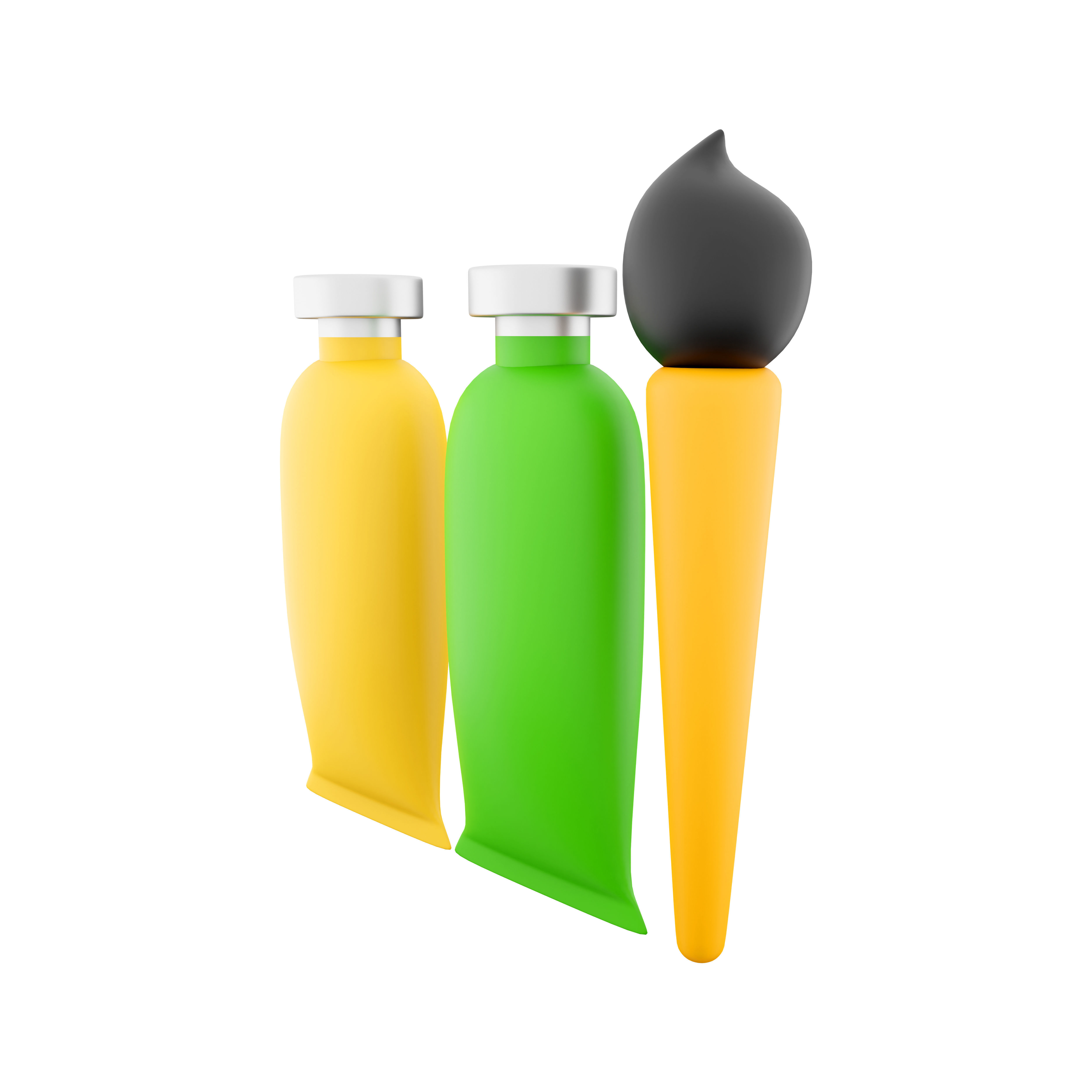 3d paint tubes illustration 3D model | CGTrader