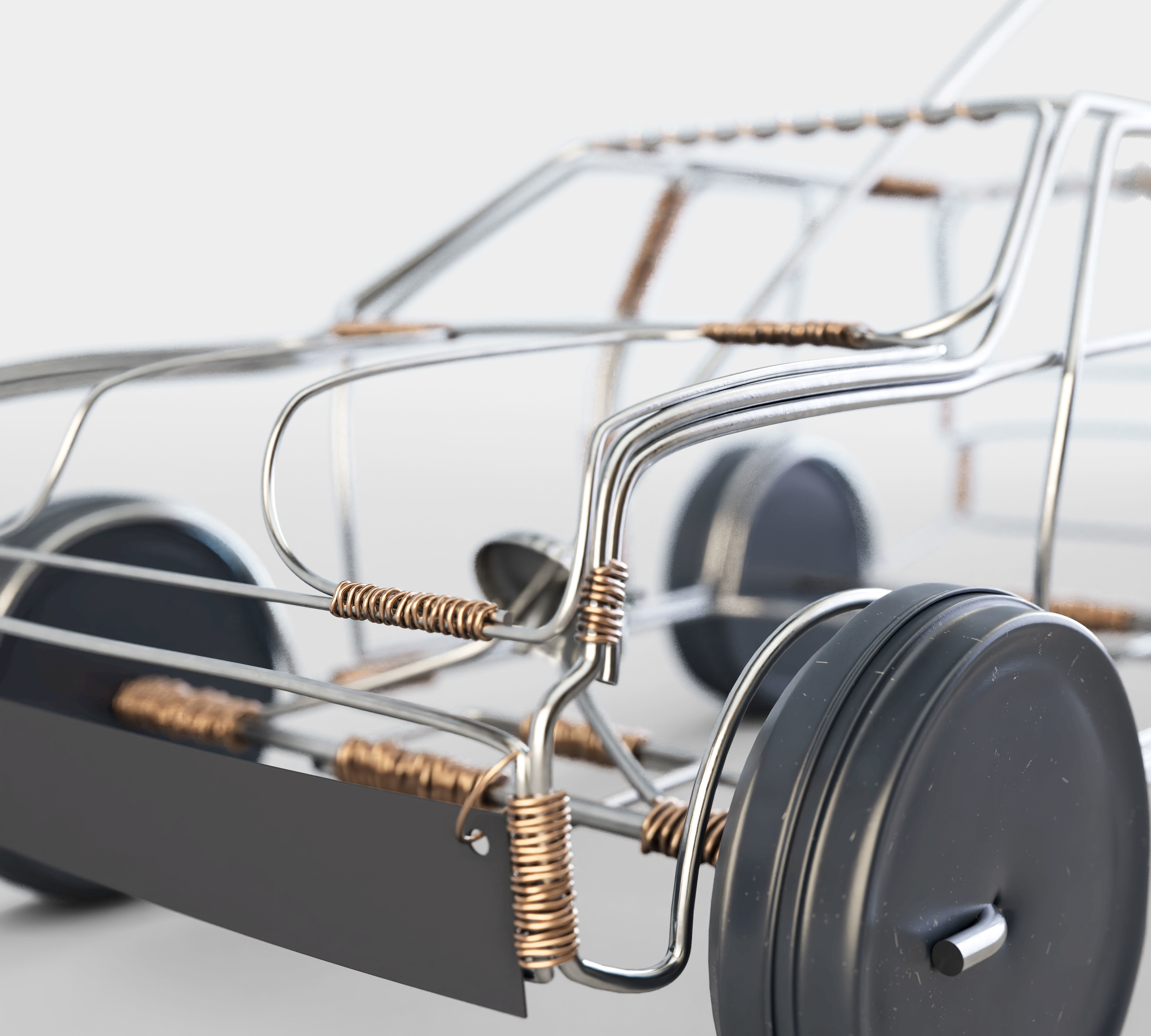 Wire Toy Car Concept 3D model | CGTrader