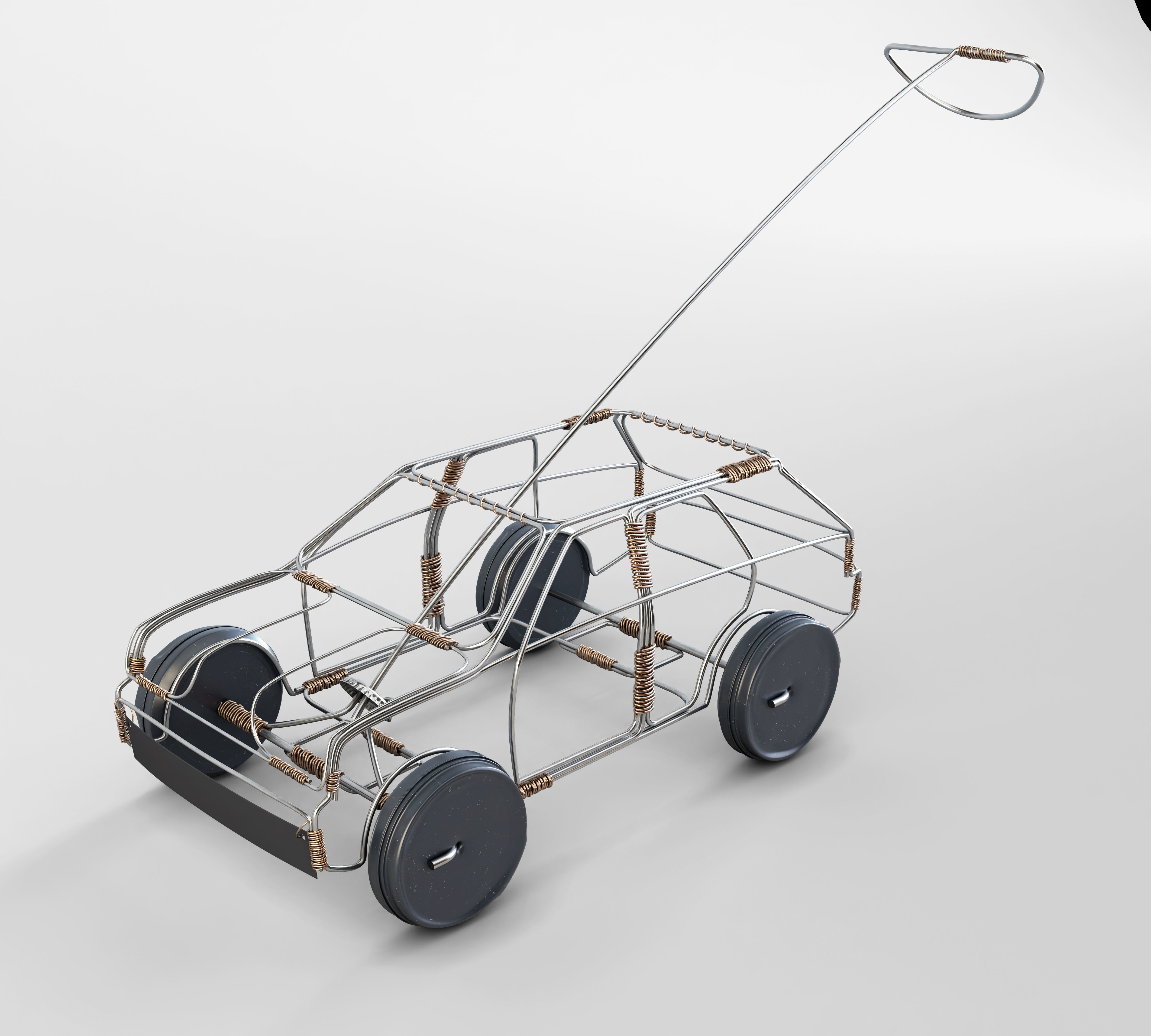 Wire Toy Car Concept 3D model | CGTrader