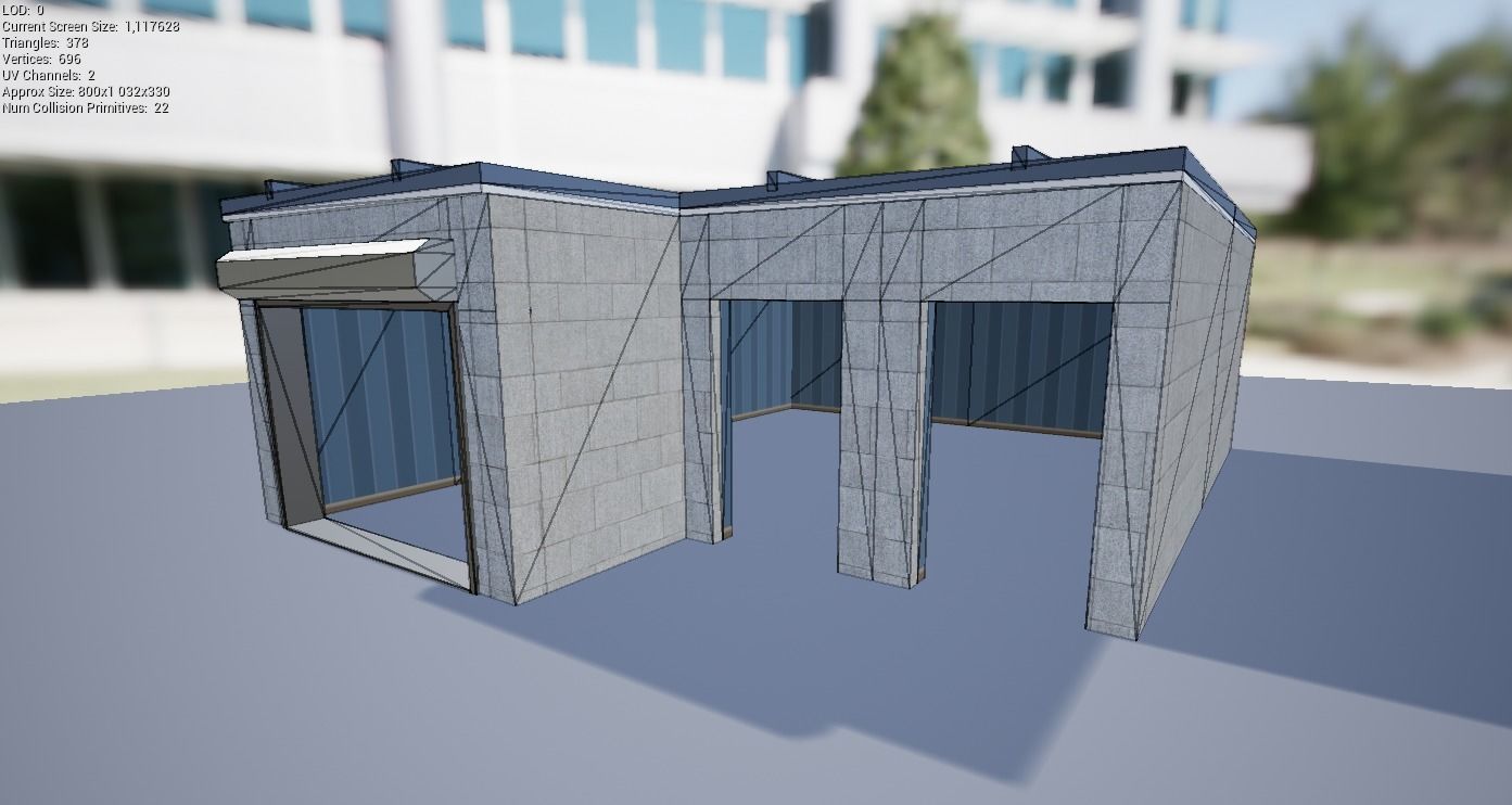Low-poly 3D model garage free VR / AR / low-poly 3D model | CGTrader
