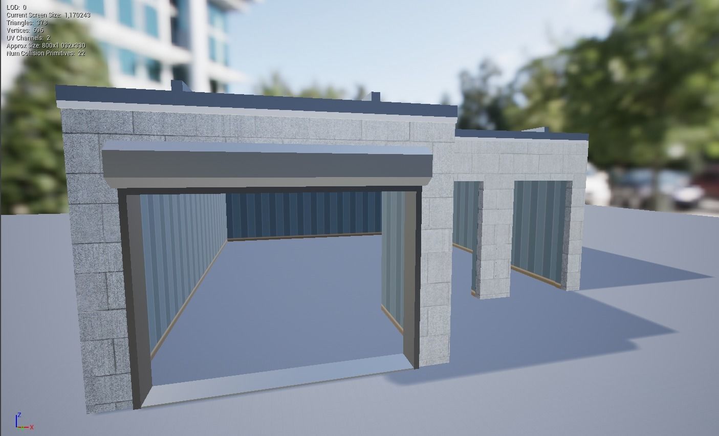 3d Model 3d 12x12 Garage