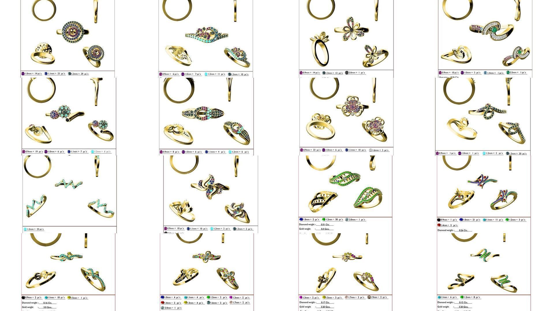 JEWELCAD 336 RING FILES 3D Model Collection | CGTrader