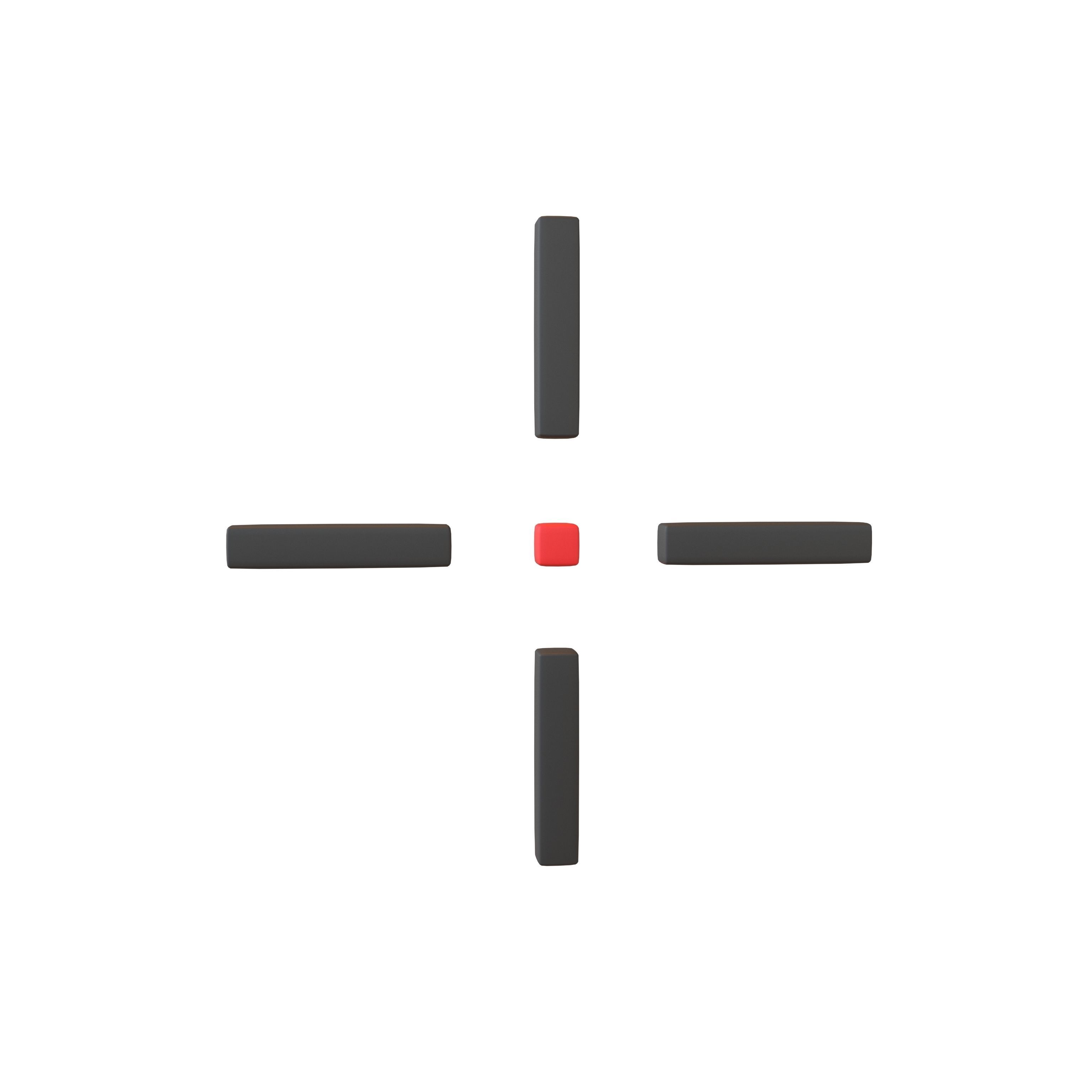 3D model Crosshair Symbol v12 001 VR / AR / low-poly | CGTrader