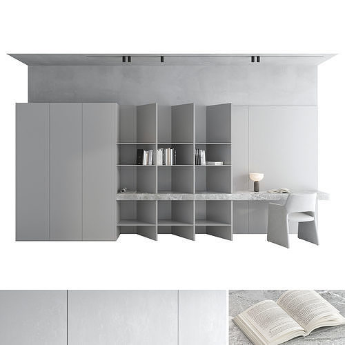 Workplace set 01 3D model | CGTrader