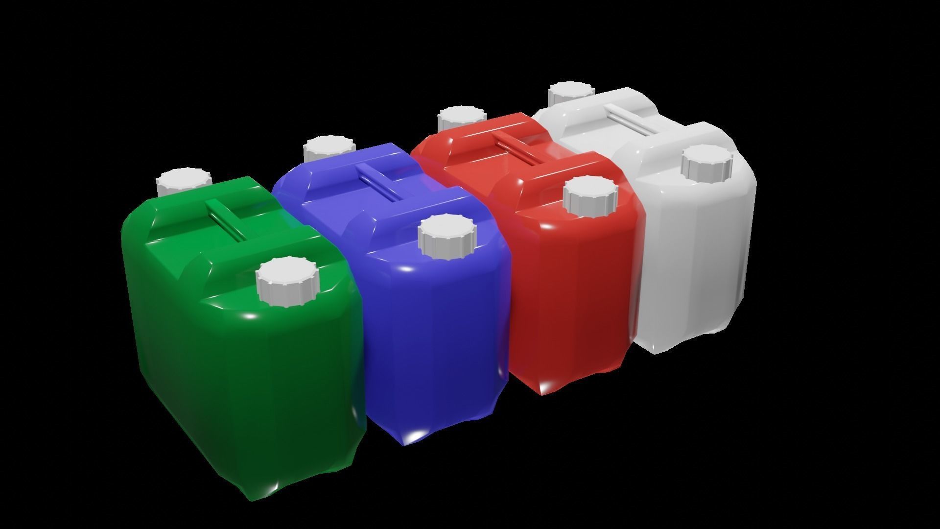 Low poly polyethylene tank for waste liquid 3D model | CGTrader