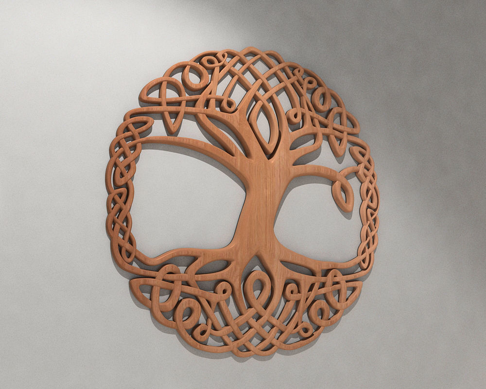 7 Trees of life 3D STL Model for Cnc users 3D print model 3D model 3D ...