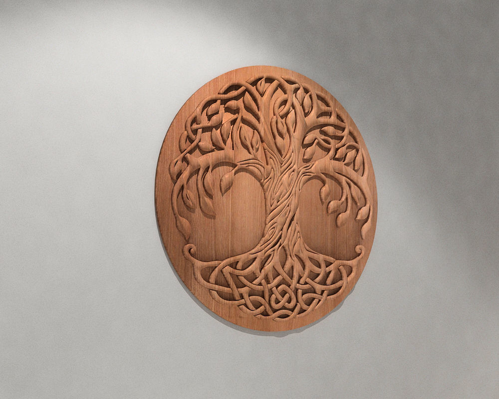 7 Trees of life 3D STL Model for Cnc users 3D print model 3D model 3D ...