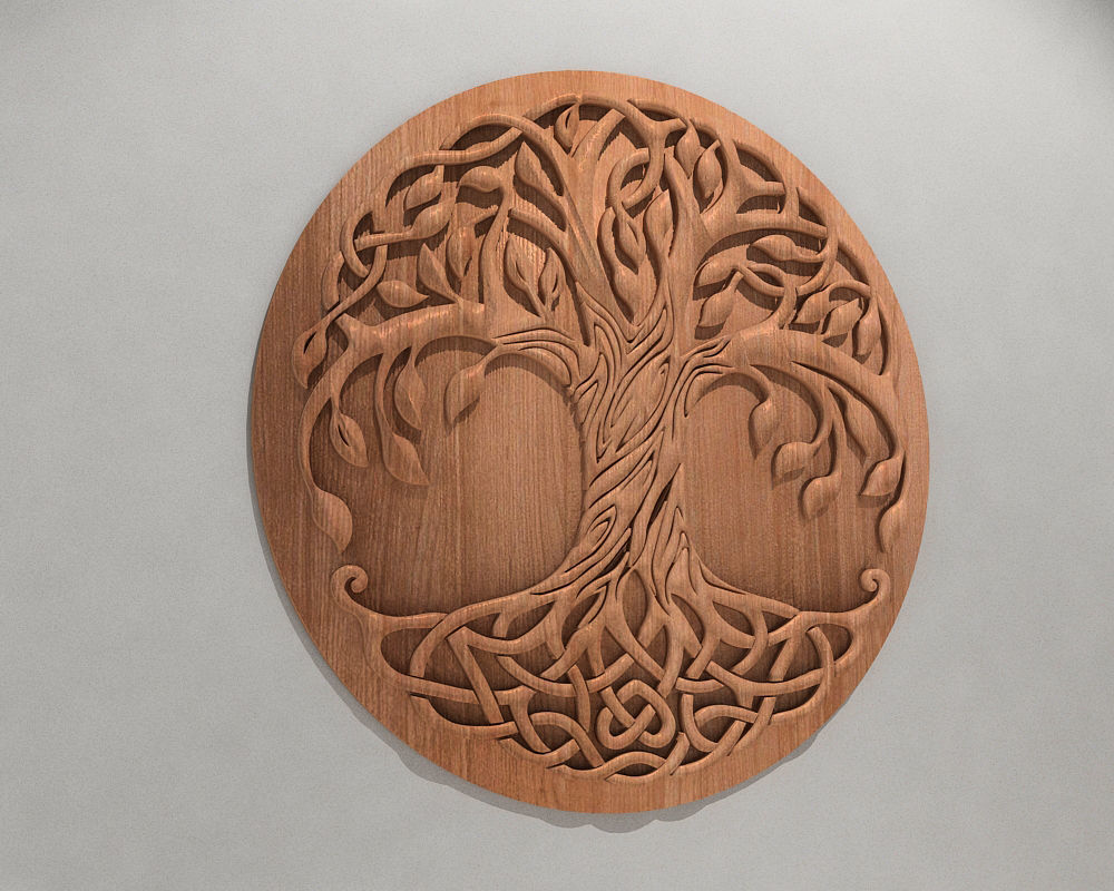 7 Trees of life 3D STL Model for Cnc users 3D print model 3D model 3D ...