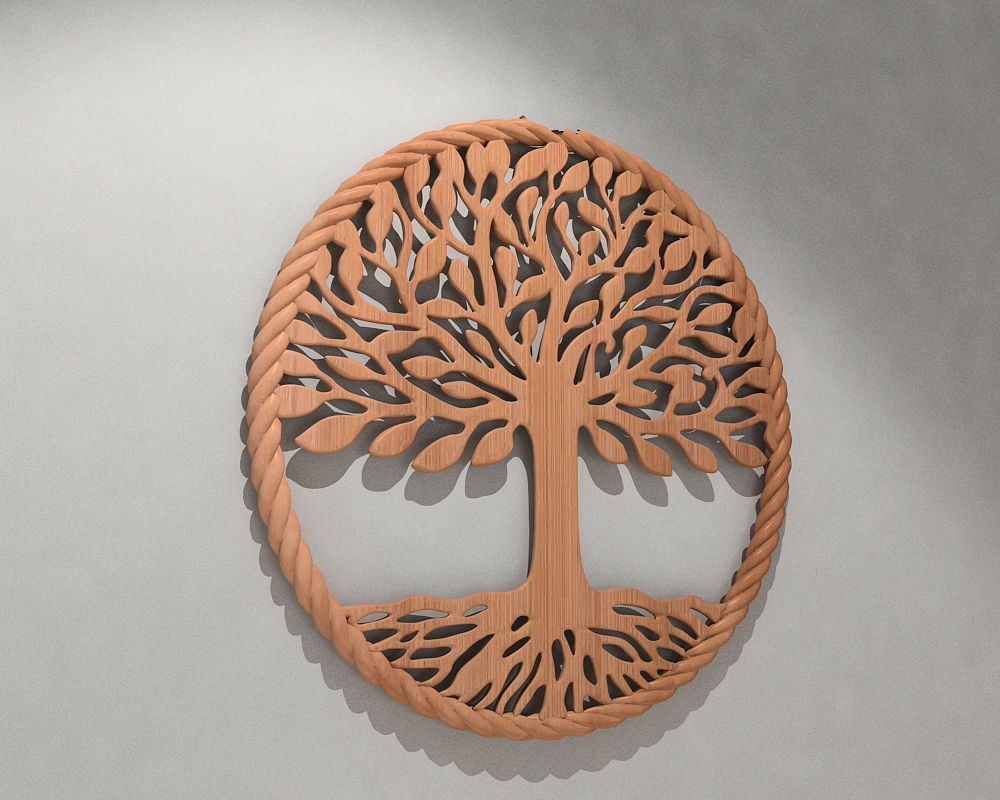 7 Trees of life 3D STL Model for Cnc users 3D print model 3D model 3D ...