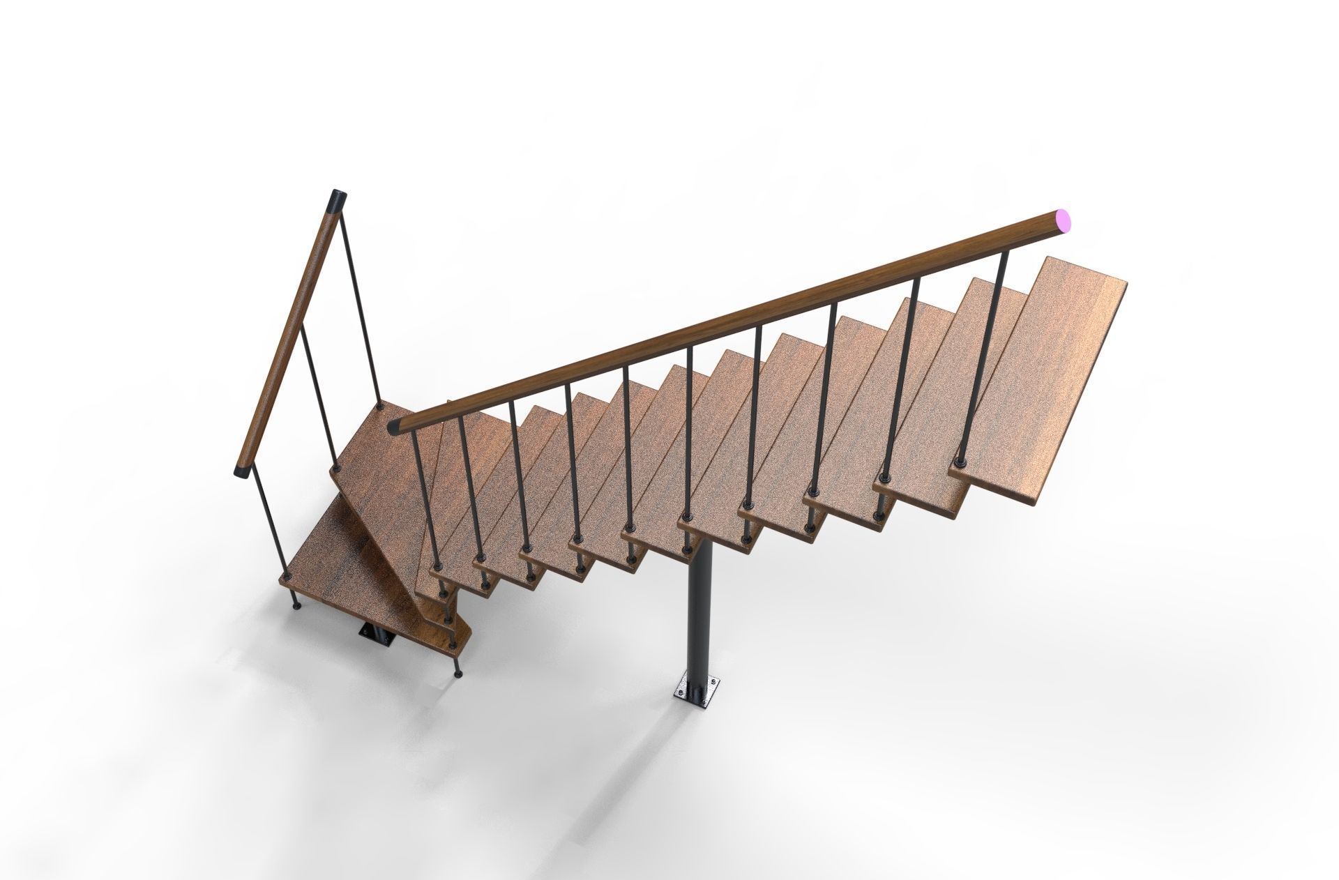 3d model staircase handrail 3D model | CGTrader