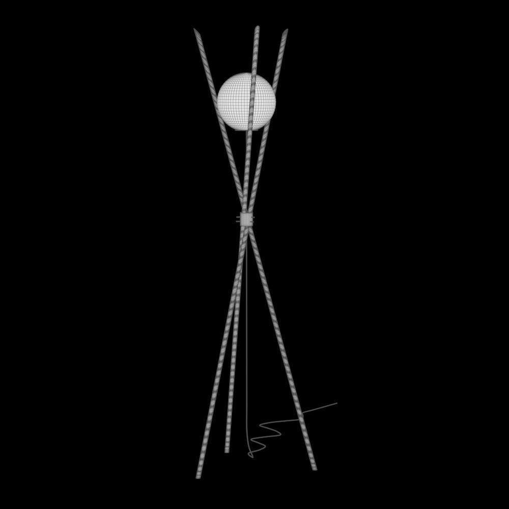 Modern Wooden Triangle Floor Lamp 3D Model 3D model | CGTrader