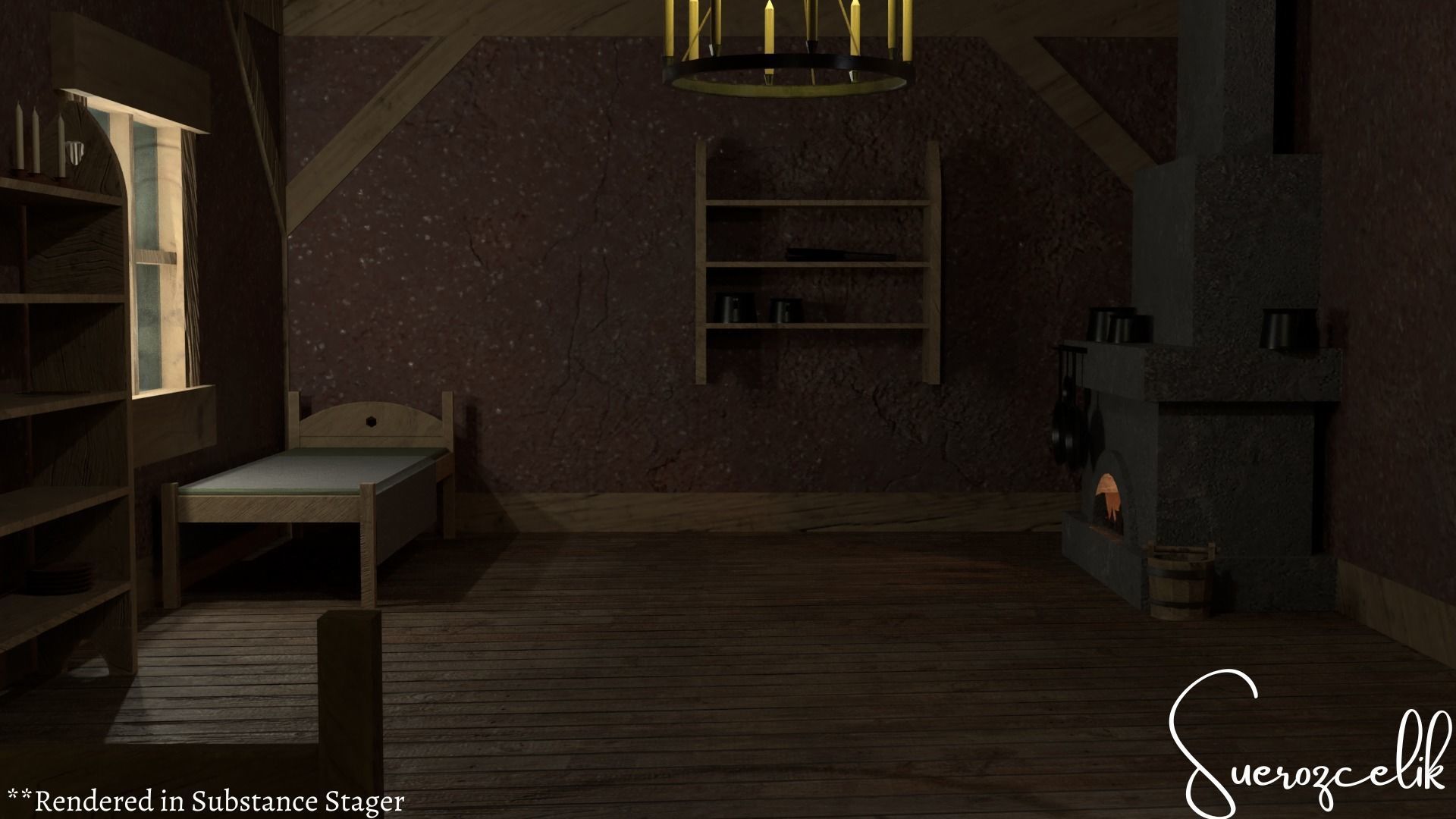 3D model Medieval Blacksmith Set VR / AR / low-poly | CGTrader