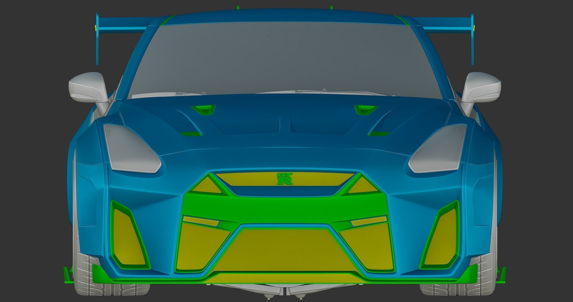 3D model NISSAN GT-R R35 DARWIN WIDEBODYKIT VR / AR / low-poly | CGTrader
