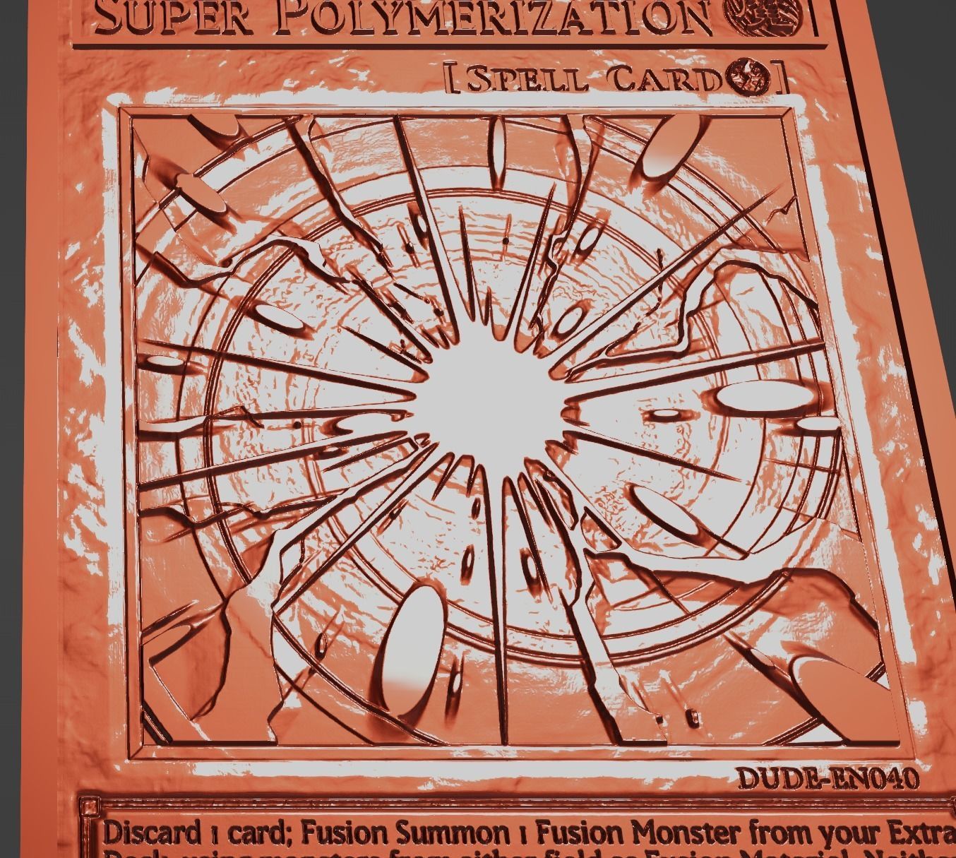super polymerization - yugioh 3D model 3D printable | CGTrader