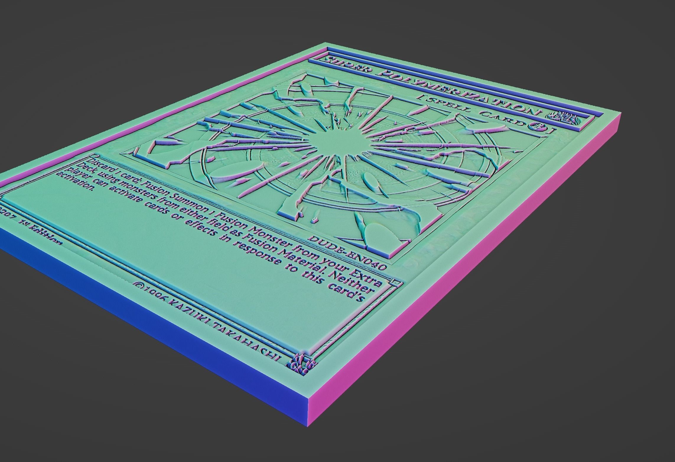 super polymerization - yugioh 3D model 3D printable | CGTrader