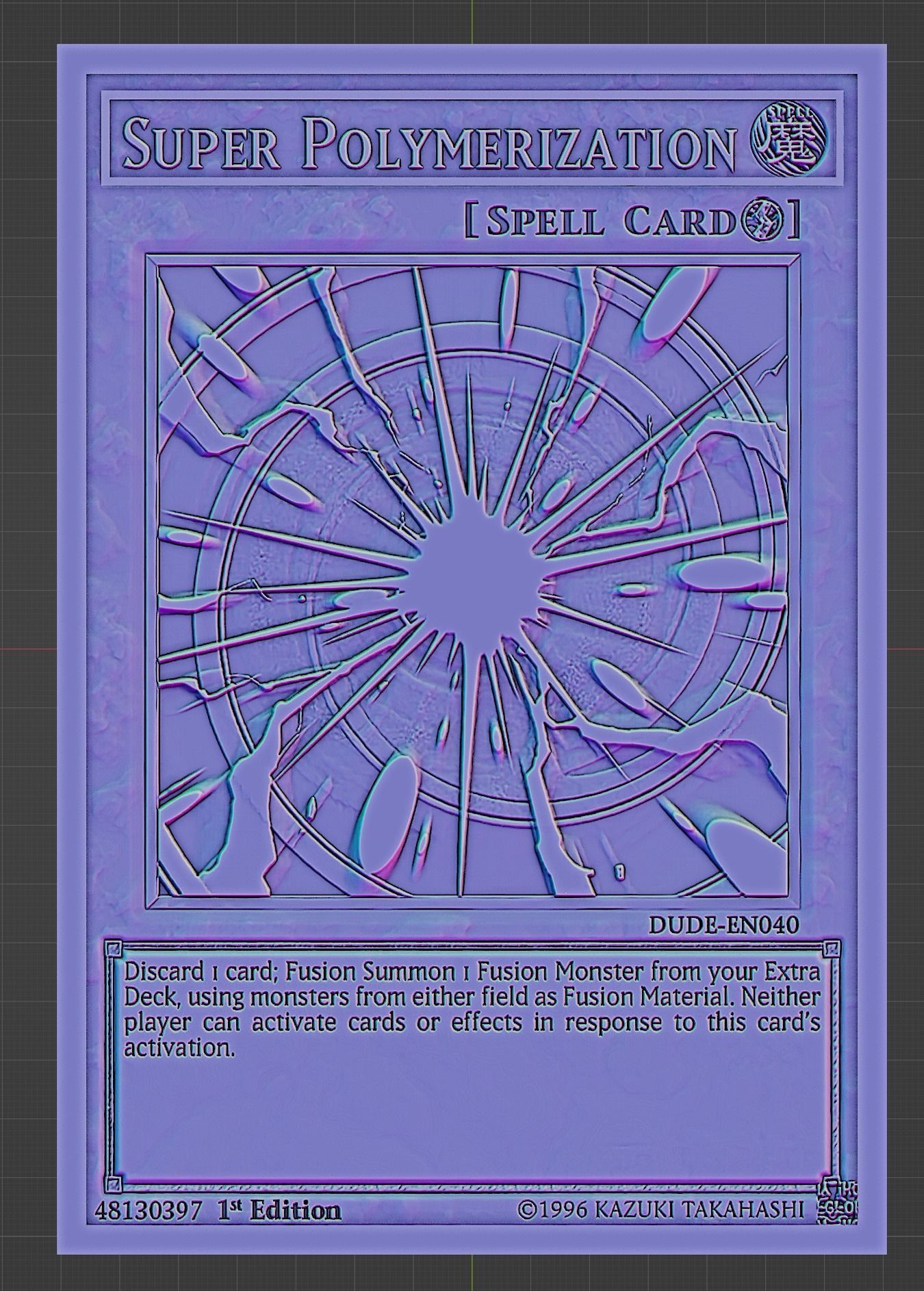 super polymerization - yugioh 3D model 3D printable | CGTrader