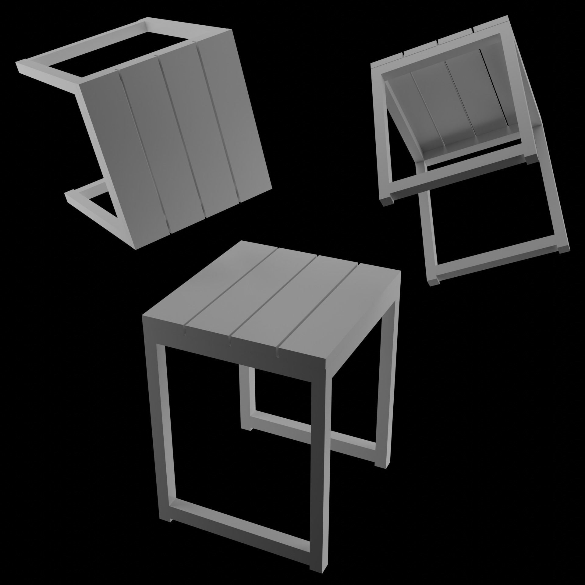 Modern Stool 3D model 3D model | CGTrader