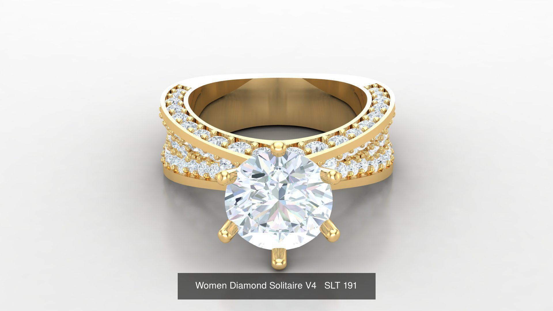 Bulk Discount 51 Diamond Ring Solitaire Cad 3D Model Collection | CGTrader