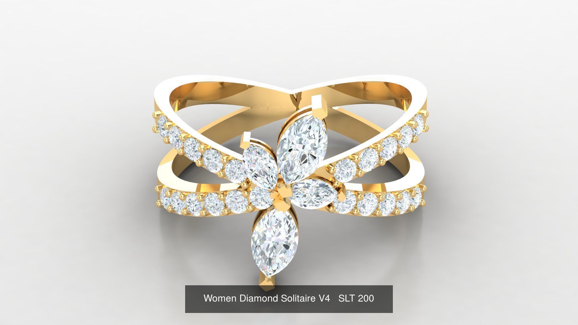 Bulk Discount 51 Diamond Ring Solitaire Cad 3D Model Collection | CGTrader