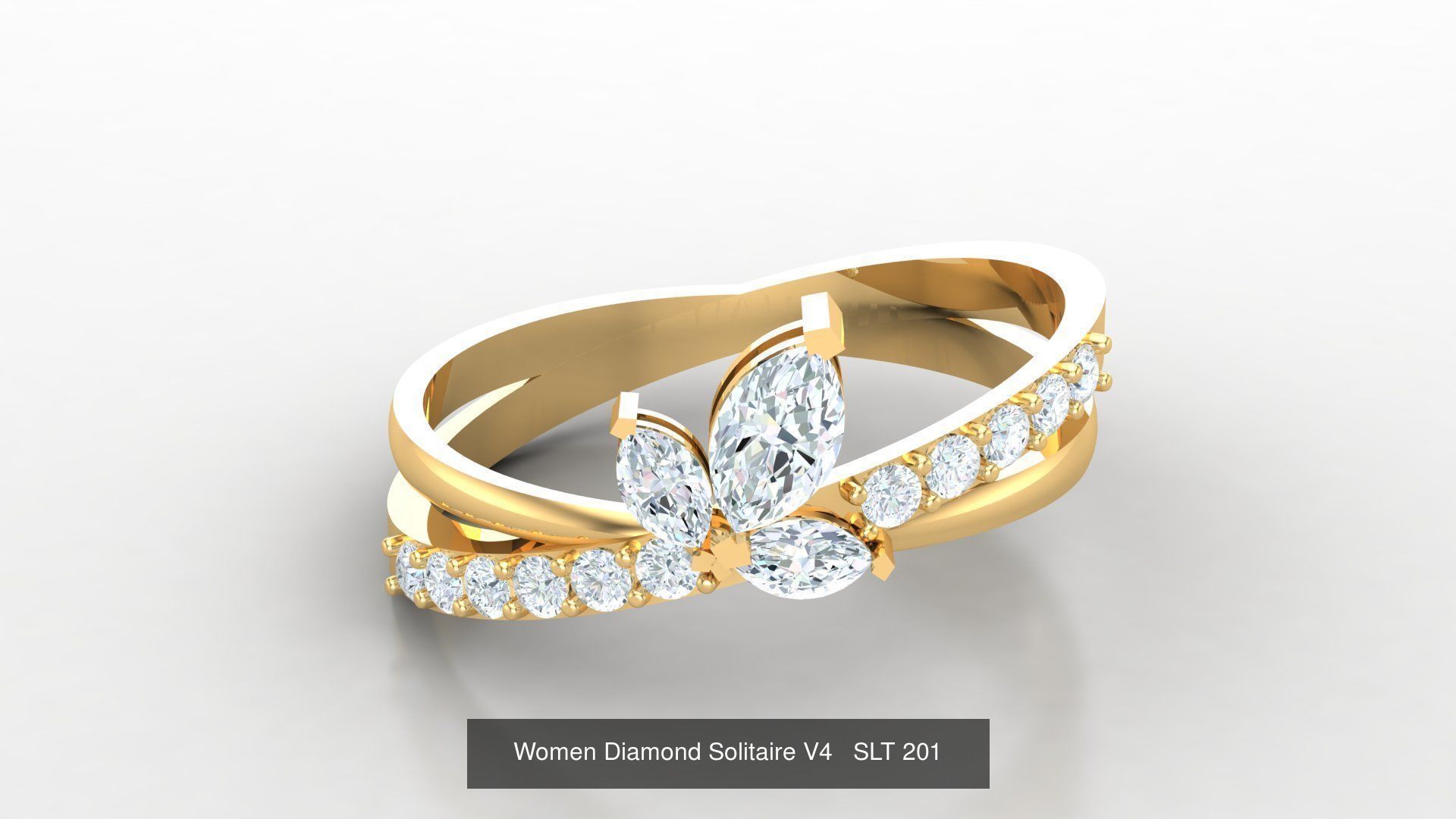 Bulk Discount 51 Diamond Ring Solitaire Cad 3D Model Collection | CGTrader