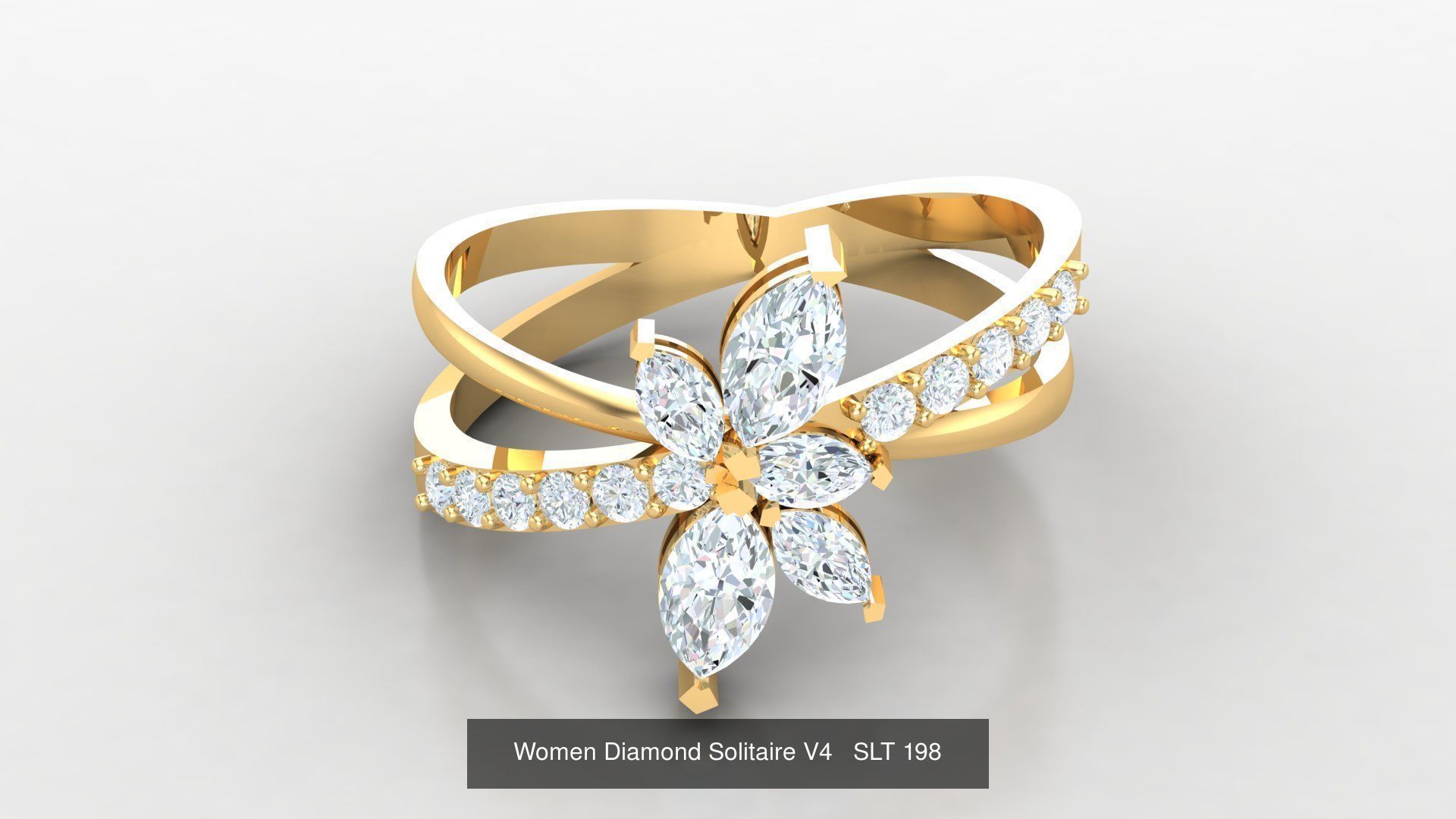 Bulk Discount 51 Diamond Ring Solitaire Cad 3D Model Collection | CGTrader