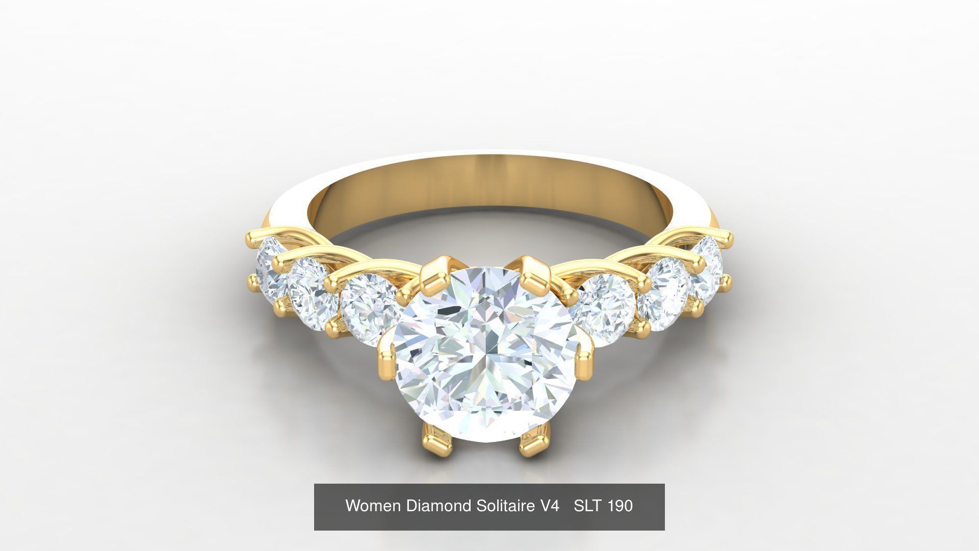 Bulk Discount 51 Diamond Ring Solitaire Cad 3D Model Collection | CGTrader