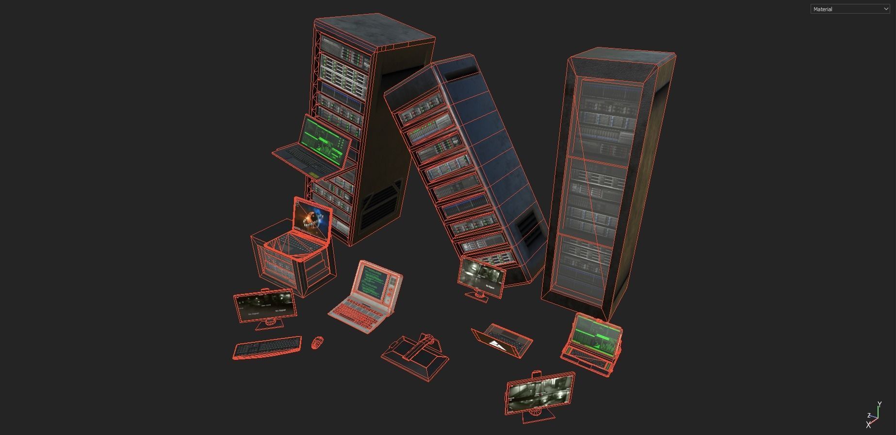 3D model Tech Prop Pack VR / AR / low-poly | CGTrader
