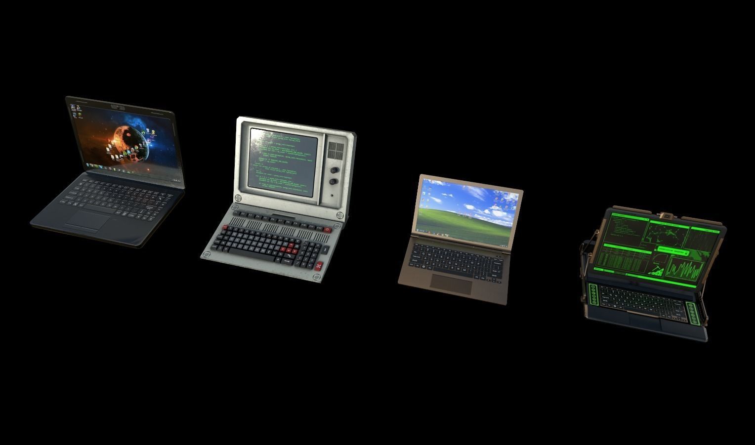 3D model Tech Prop Pack VR / AR / low-poly | CGTrader