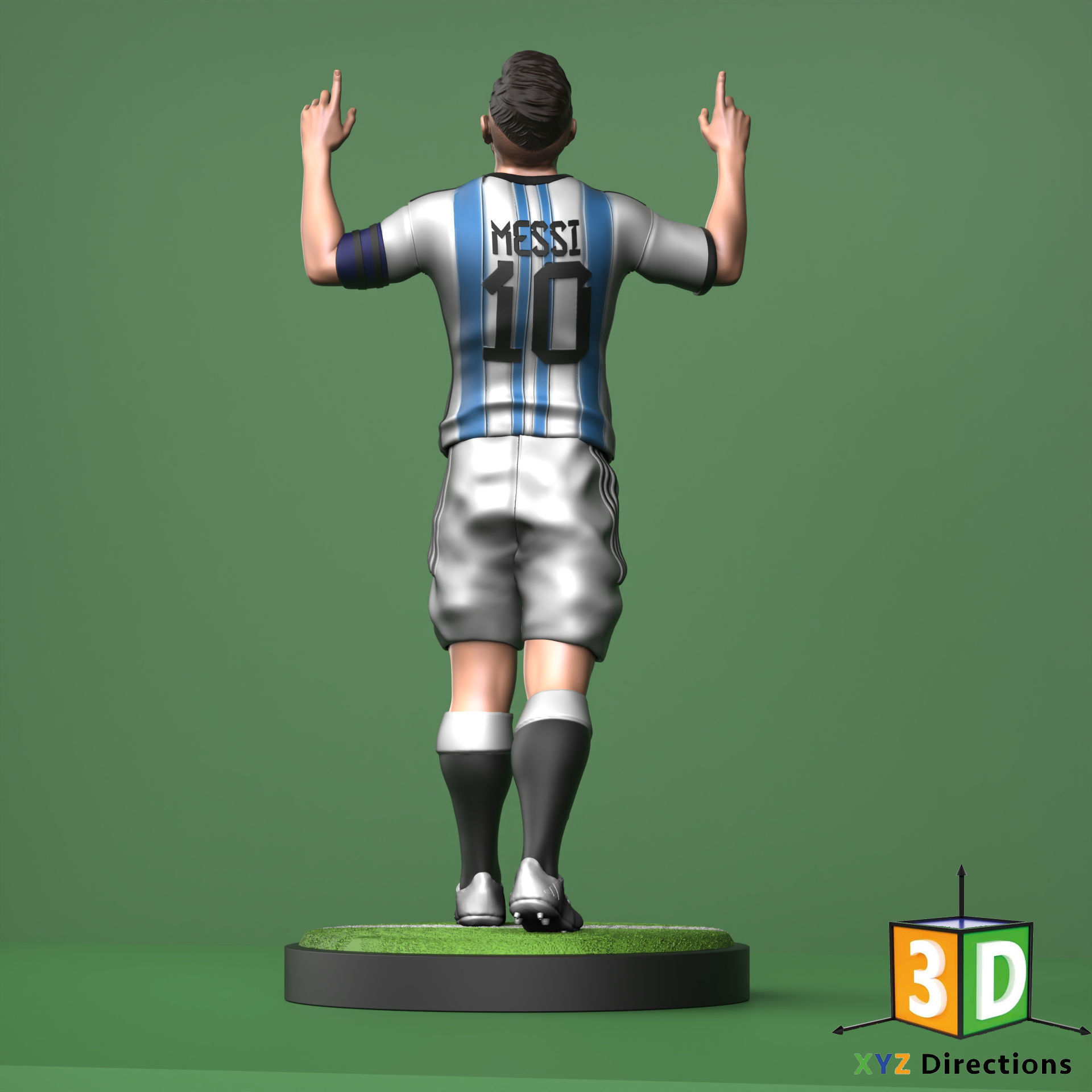 Messi Figure 3D Model by XYZ - 3D Printing - 3D Models 3D model | CGTrader
