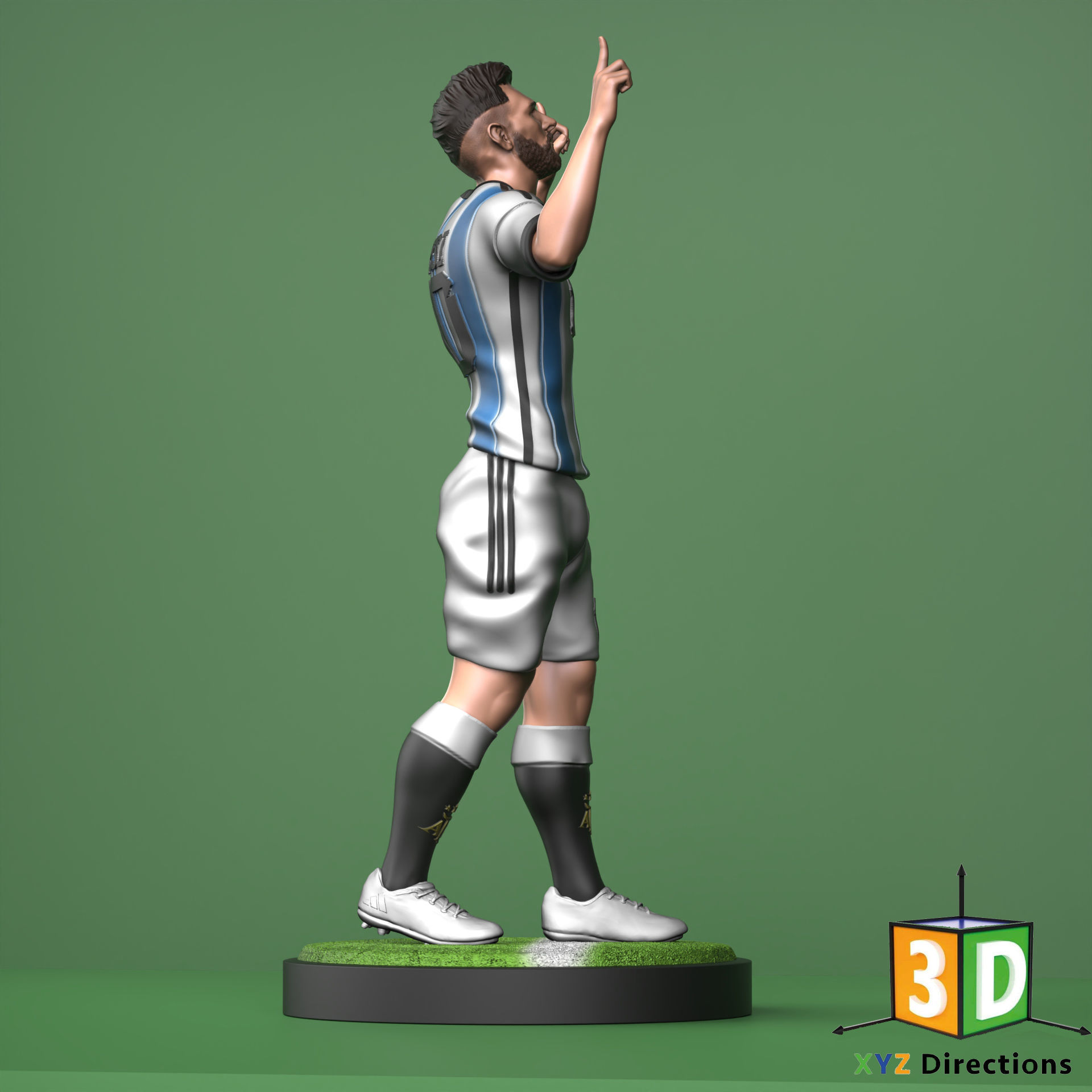 Messi Figure 3D Model by XYZ - 3D Printing - 3D Models 3D model | CGTrader