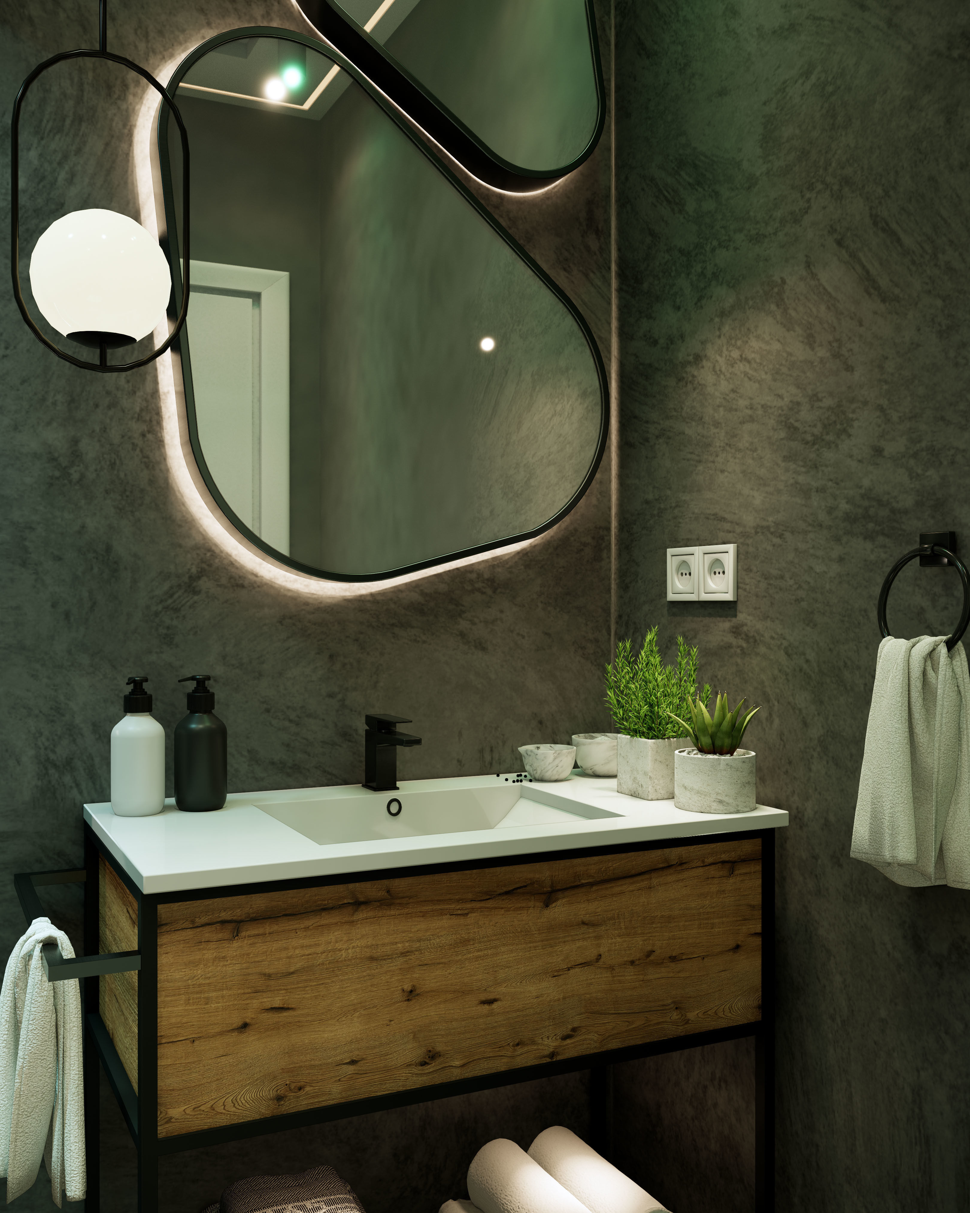 sketchup enscape render scene 3D model | CGTrader