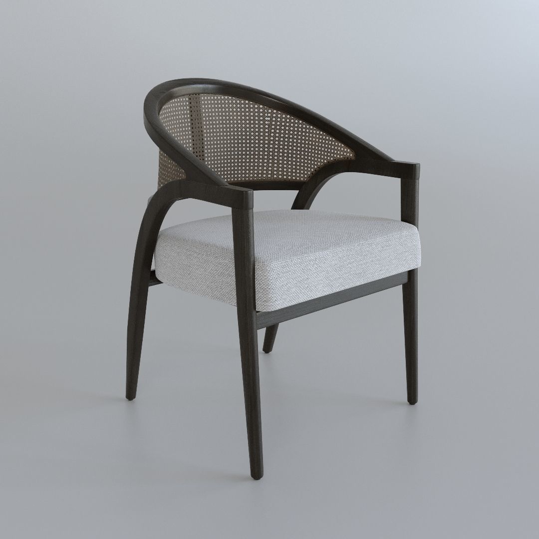 Arhaus Aimee armchair and barstool 3D model | CGTrader