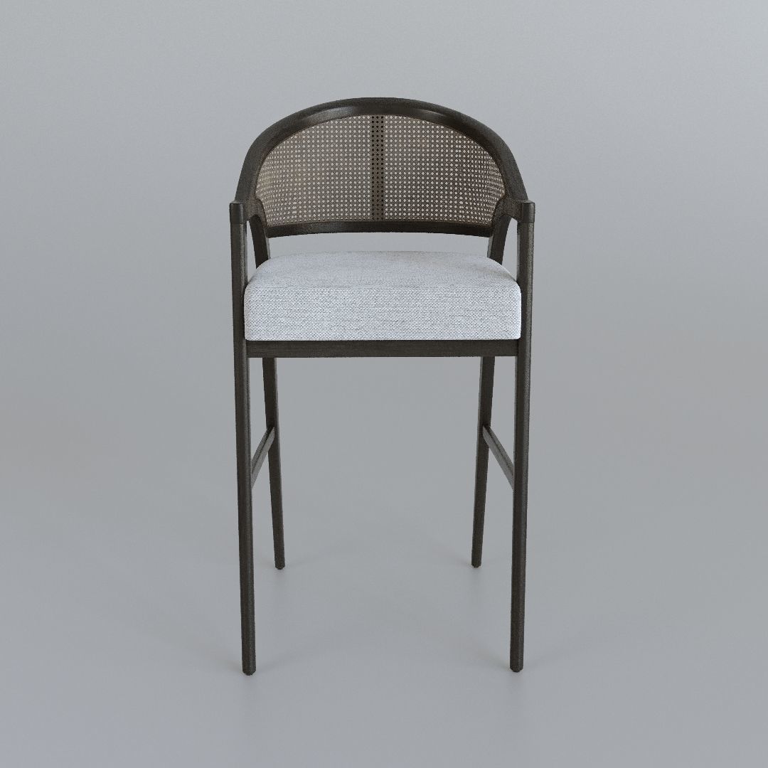 Arhaus Aimee armchair and barstool 3D model | CGTrader