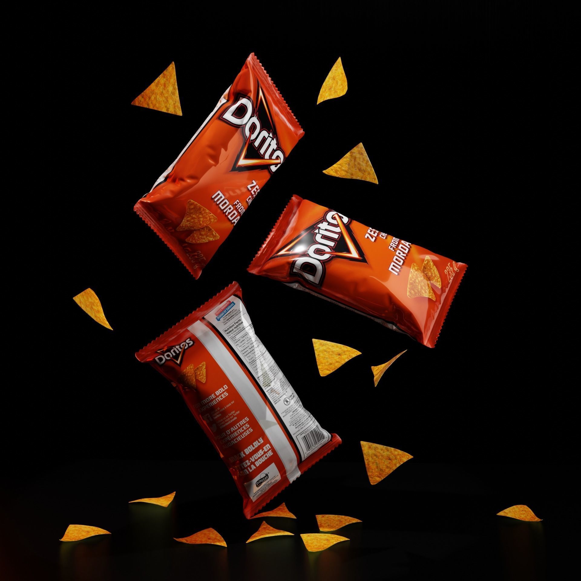 Doritos Packaging Design 3D model | CGTrader