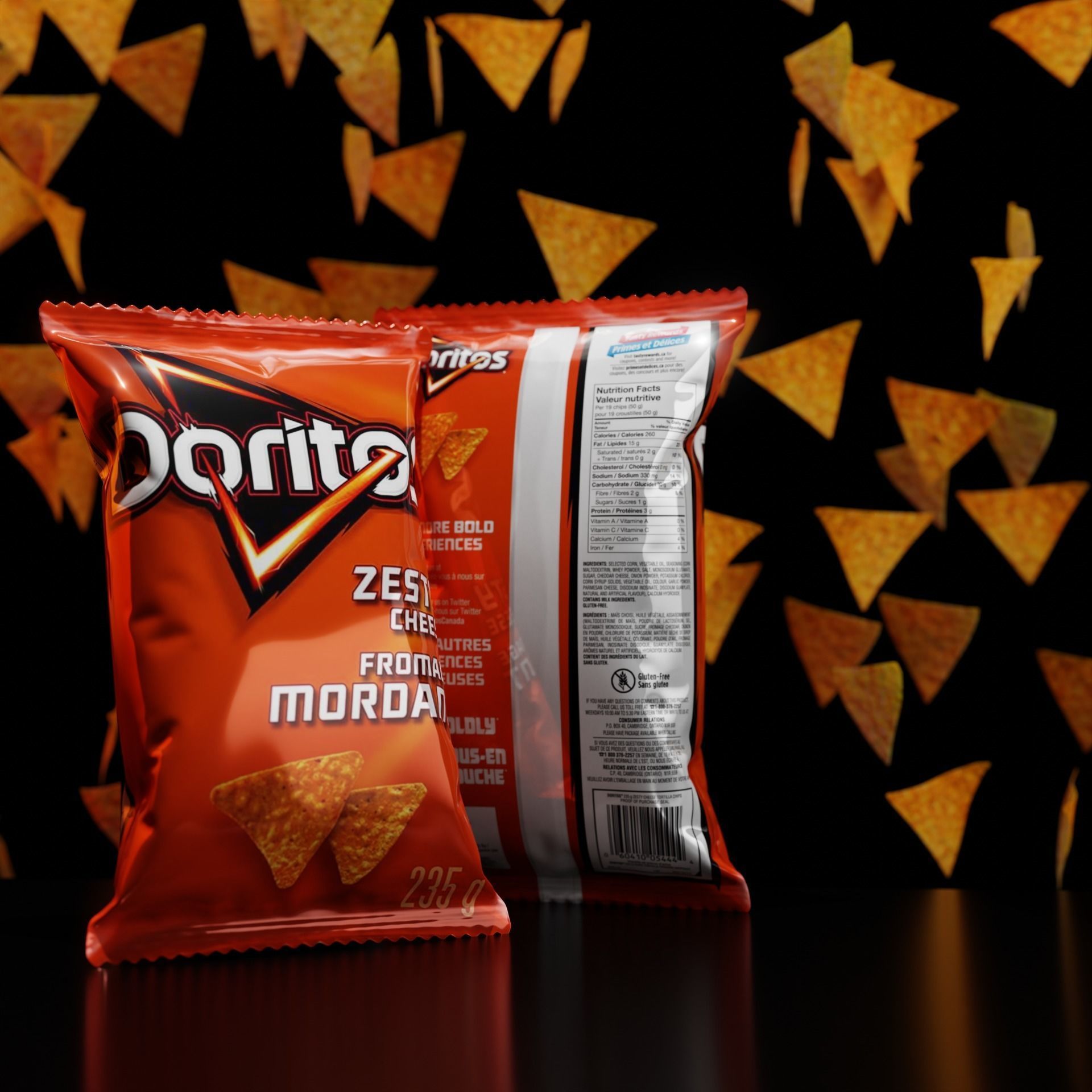 Doritos Packaging Design 3D model | CGTrader