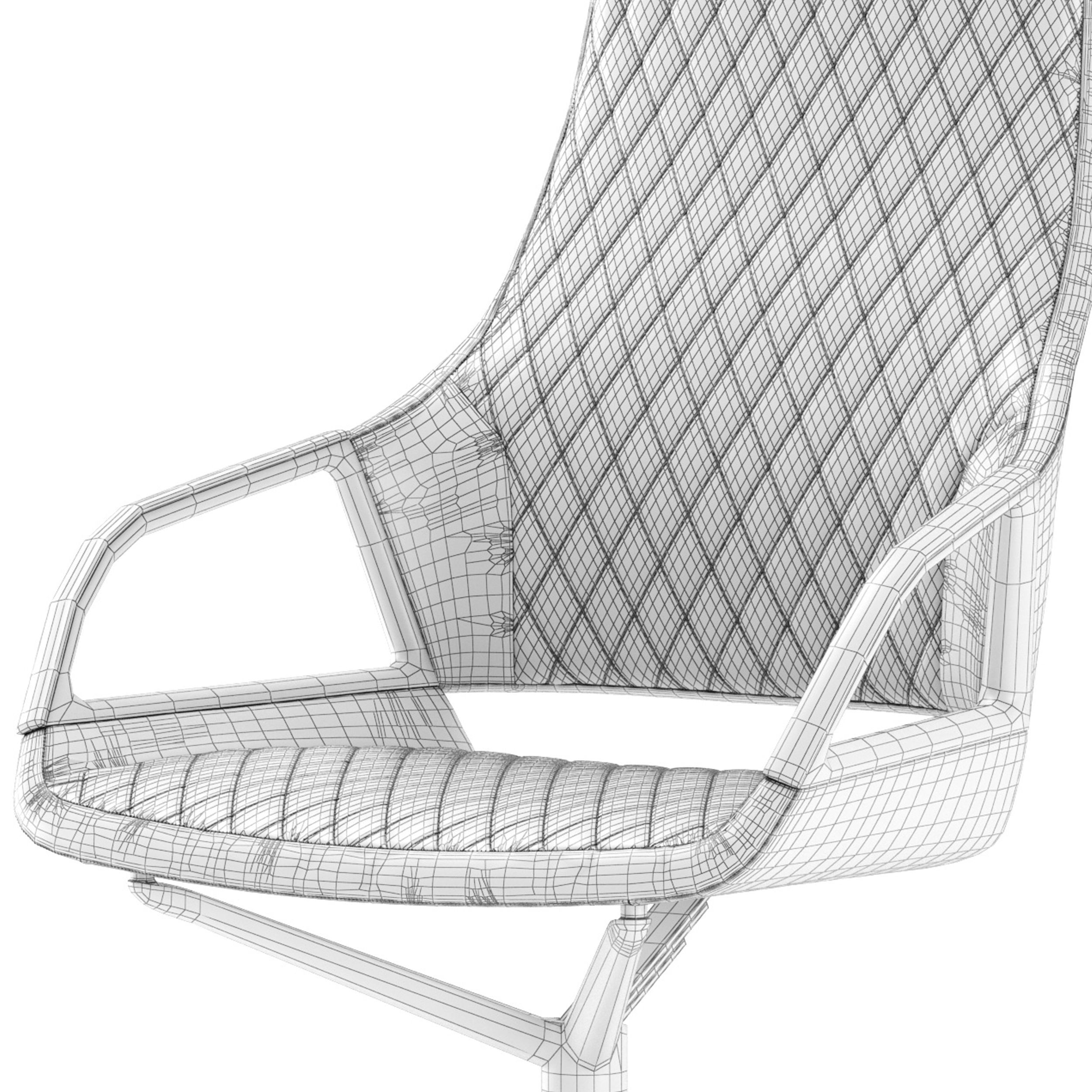 Conference chair Graph Iconic 3D model | CGTrader