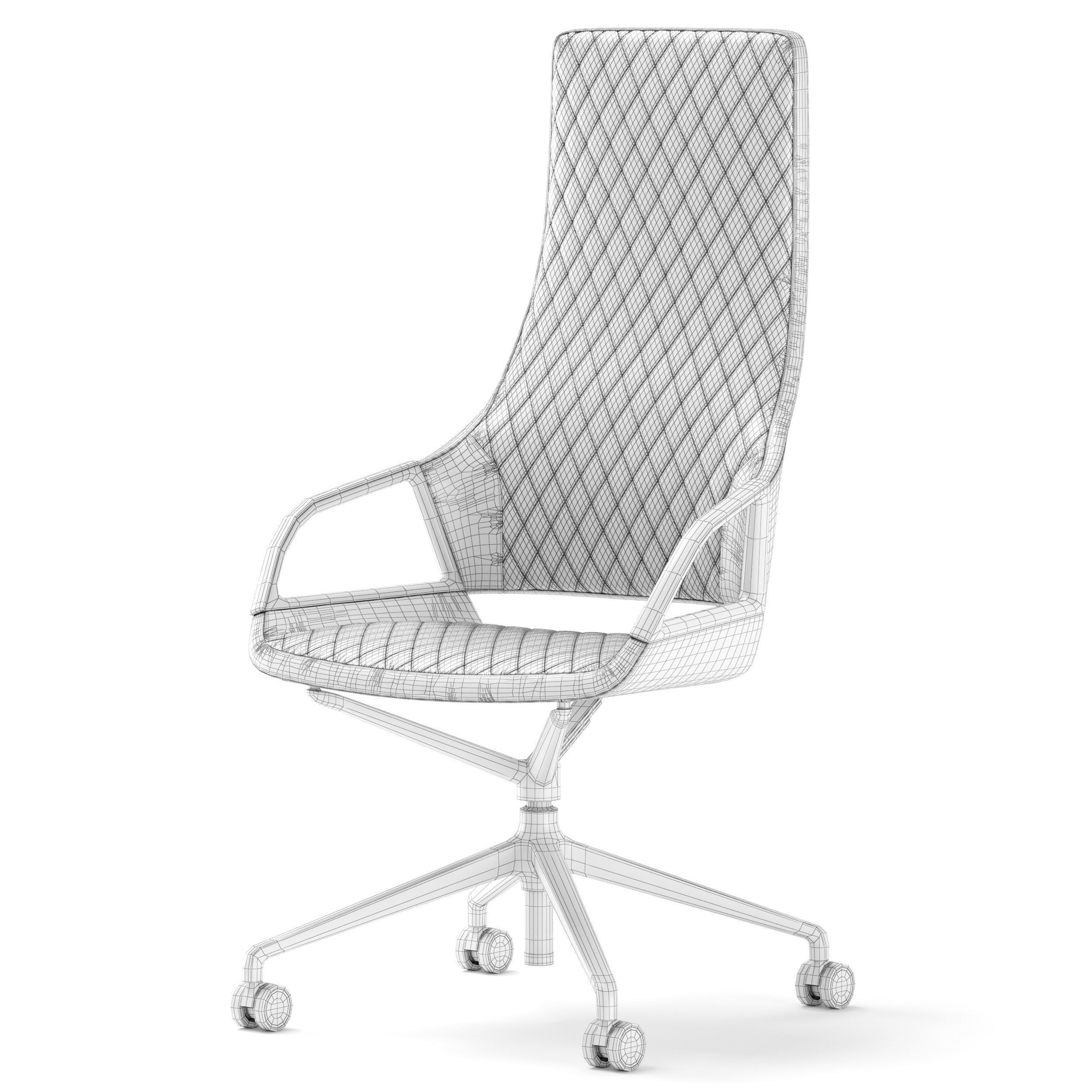 Conference chair Graph Iconic 3D model | CGTrader