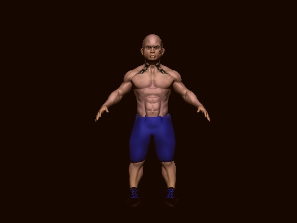 3D model boy bodybuilder VR / AR / low-poly | CGTrader