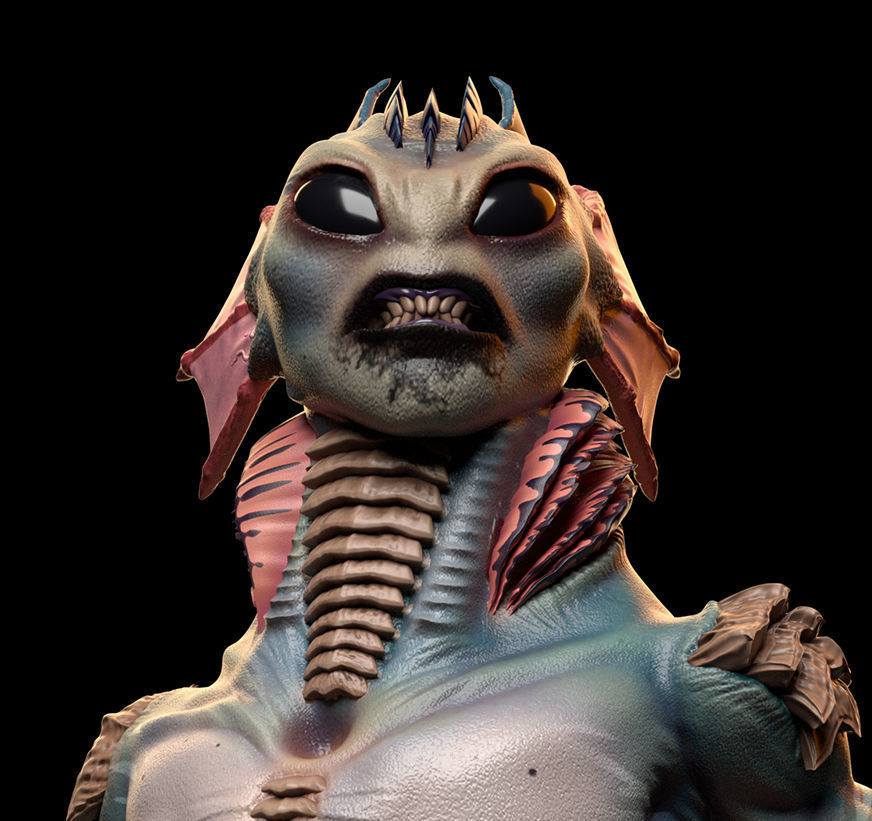 Triton - Merman Statue 3D model 3D printable | CGTrader