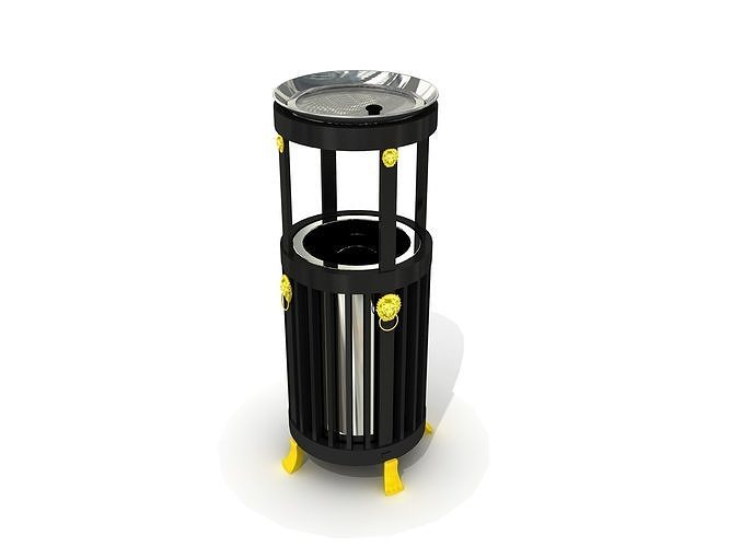 Indoor Litter Bin Lion 3D model | CGTrader