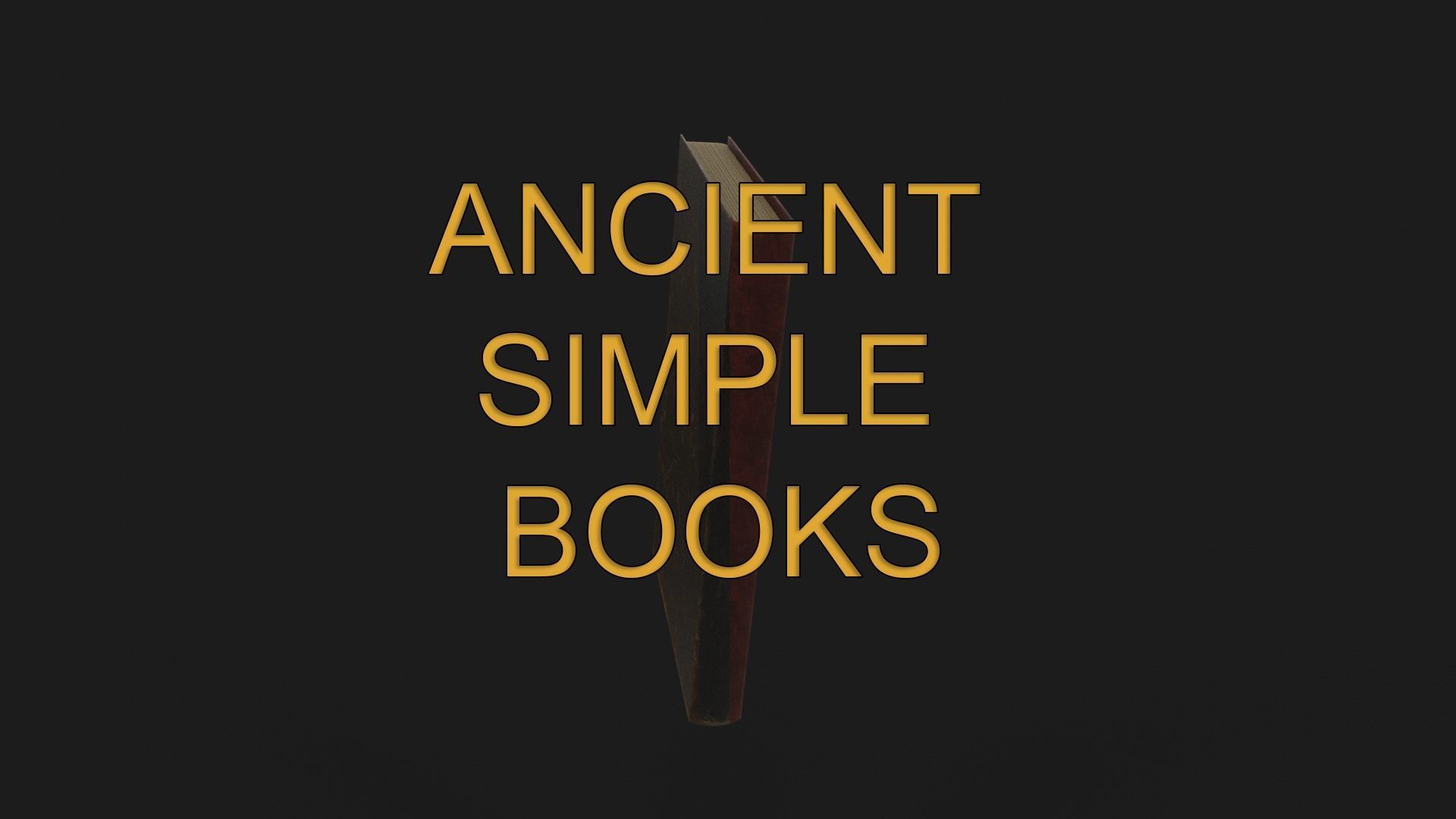 3D model Ancient Simple Books VR / AR / low-poly | CGTrader