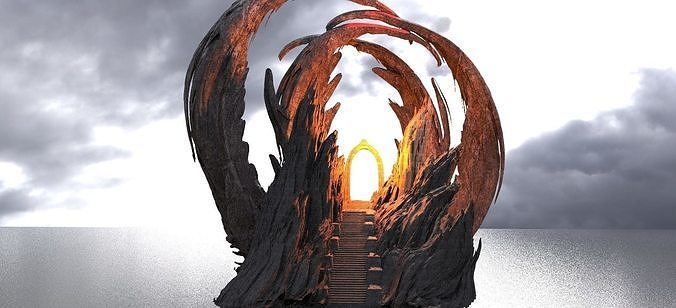 Ancient Druid Rock Arch Huge 3D model | CGTrader